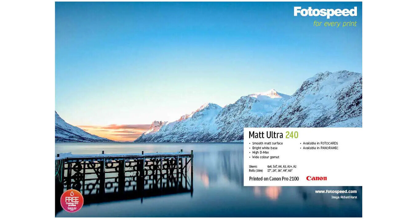 Fotospeed Matte Ultra Inkjet Paper (5 x 5", 25 Sheets) 7D782C