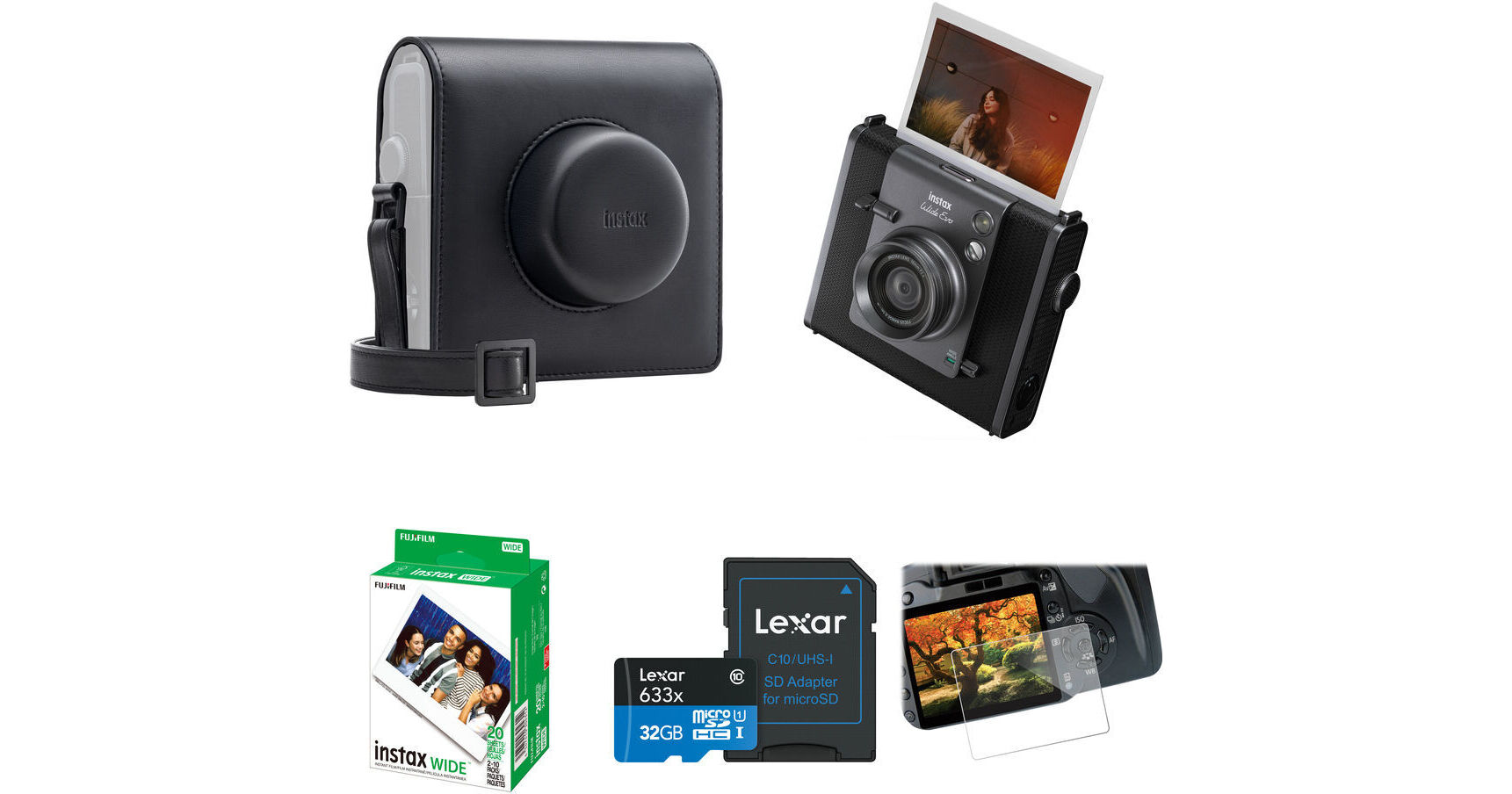 FUJIFILM instax WIDE EVO Hybrid Instant Film Camera with
