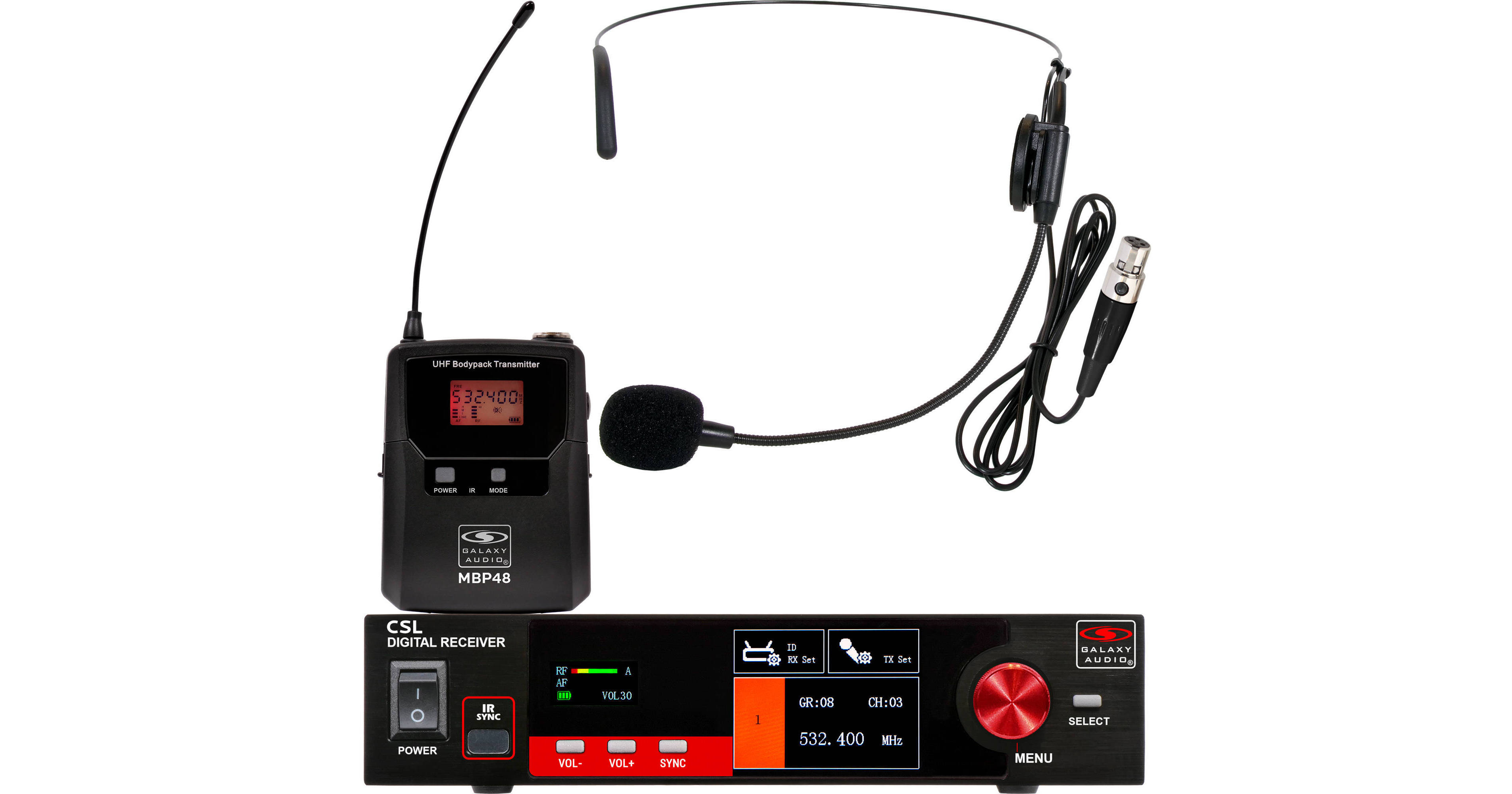 Galaxy Audio CSL-SM Digital Wireless Headset Microphone CSL-SM