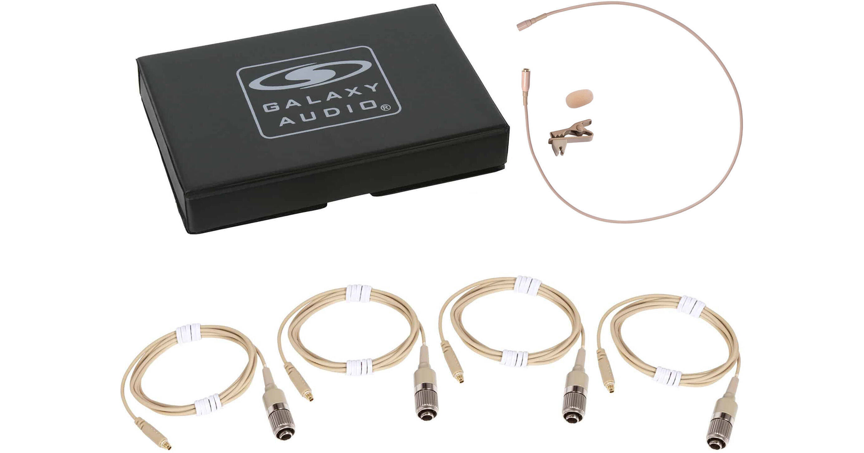 Galaxy Audio HLM8 Ultracompact Hairline Lavalier HLM8-OBG-4ATCH