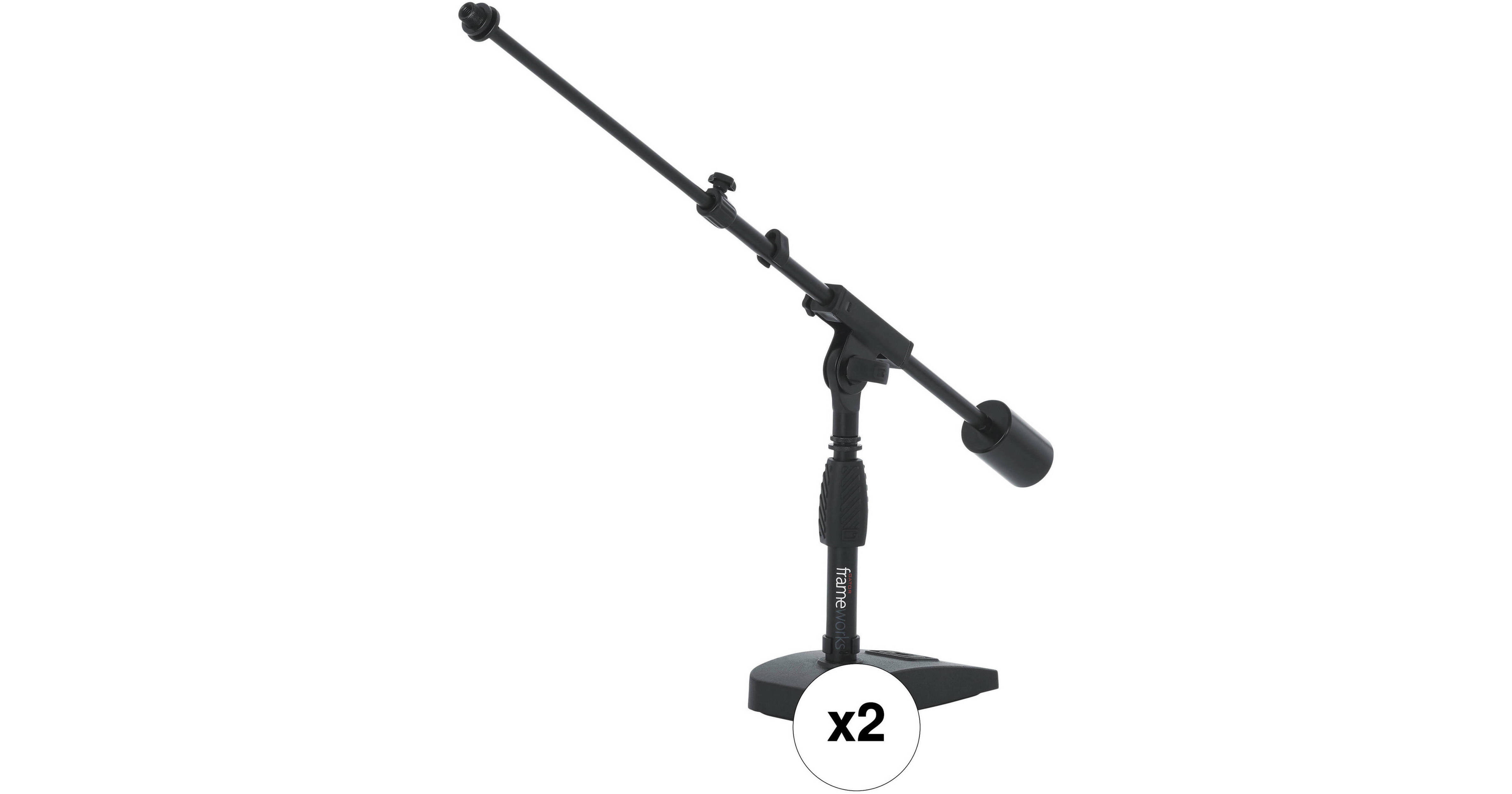 Gator Telescoping Boom Mic Stand for Podcasting Kit (Pair) B&H