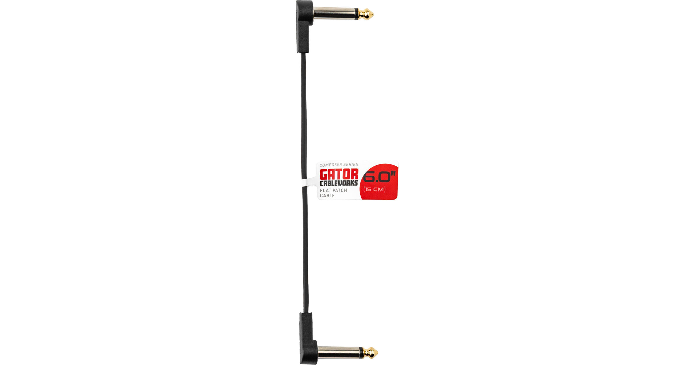 Gator Composer Flat Patch Cable with Right-Angle 1/4" GCWC-FPC6