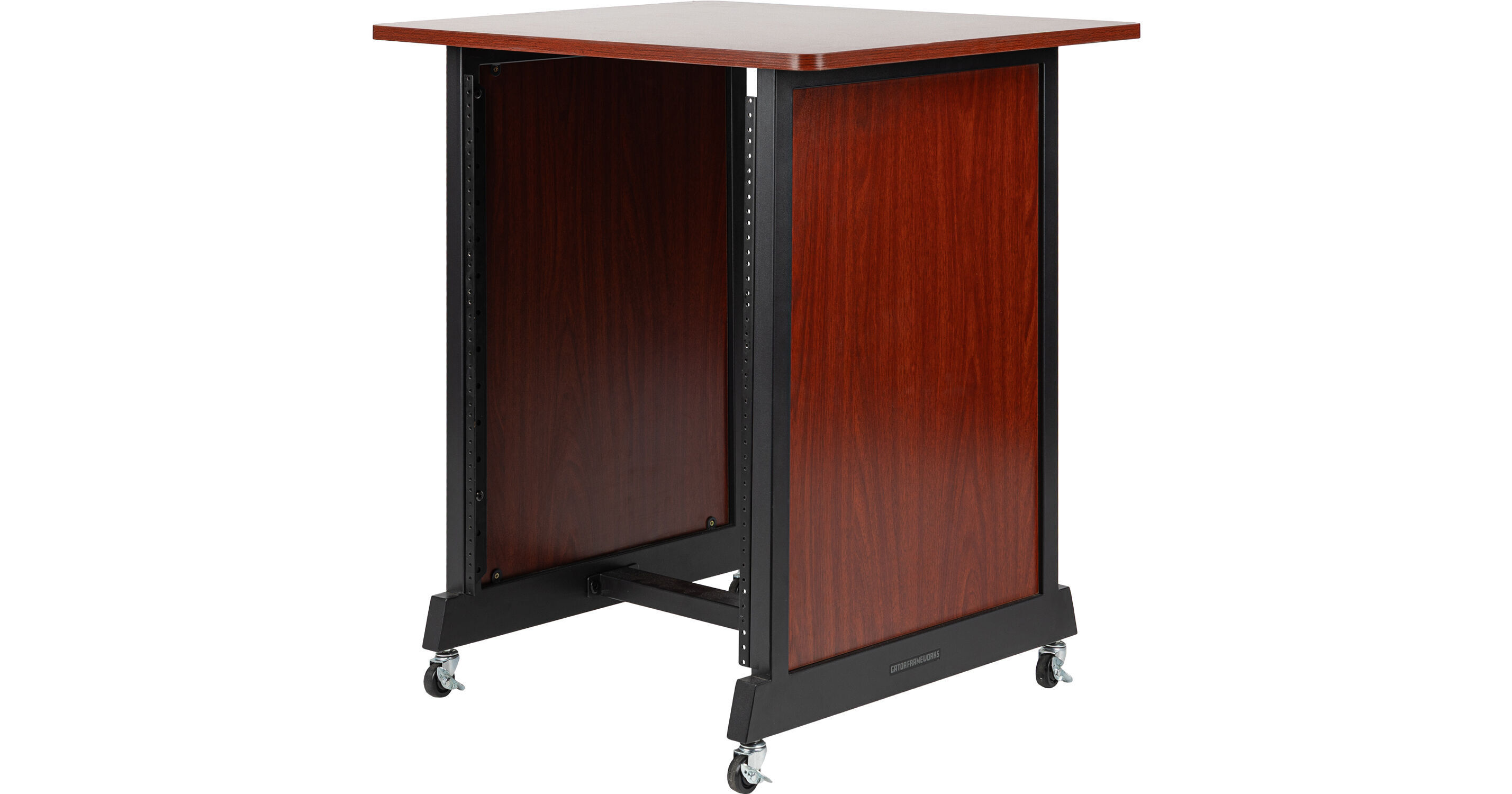 Gator Wood Rack Cabinet (14 RU, Cherry) RI-STRK-14U-CH B&H Photo