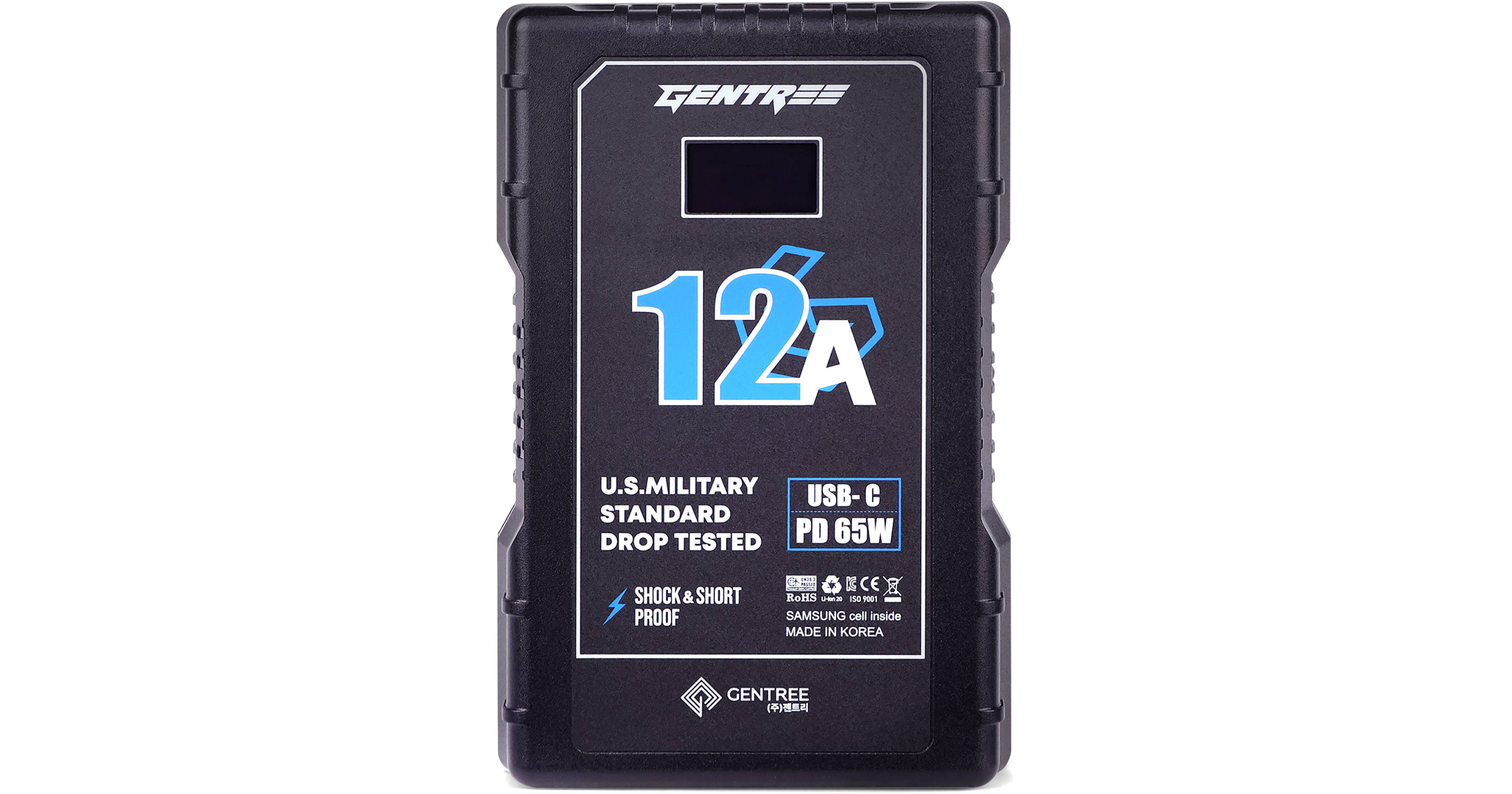 GENTREE V-Mount Life-Cyle Counter Battery G-B100/160W 12AD B&H