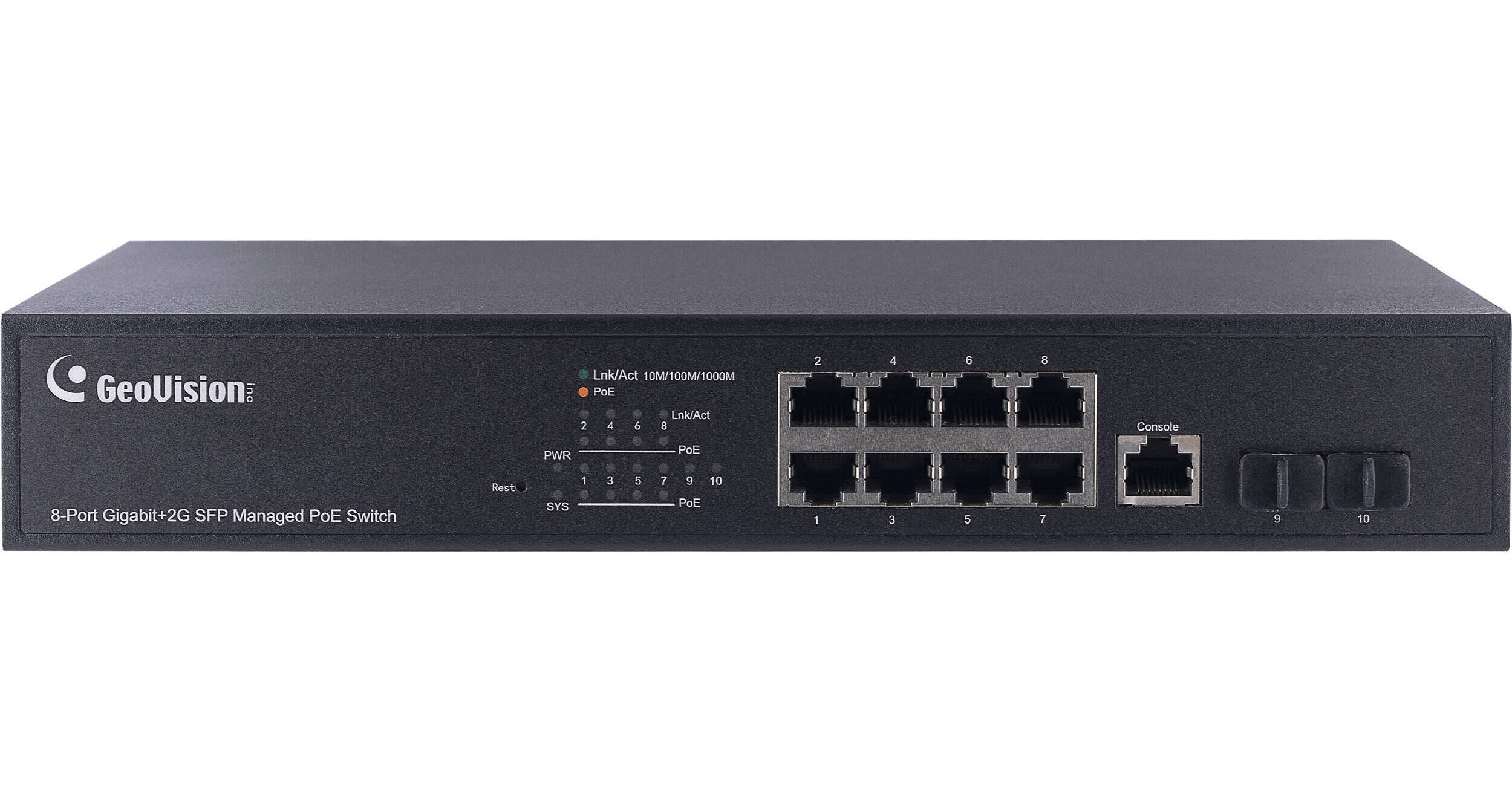 GeoVision GV-APOE0812 8-Port Gigabit PoE+ 140-APOE082-001U B&H