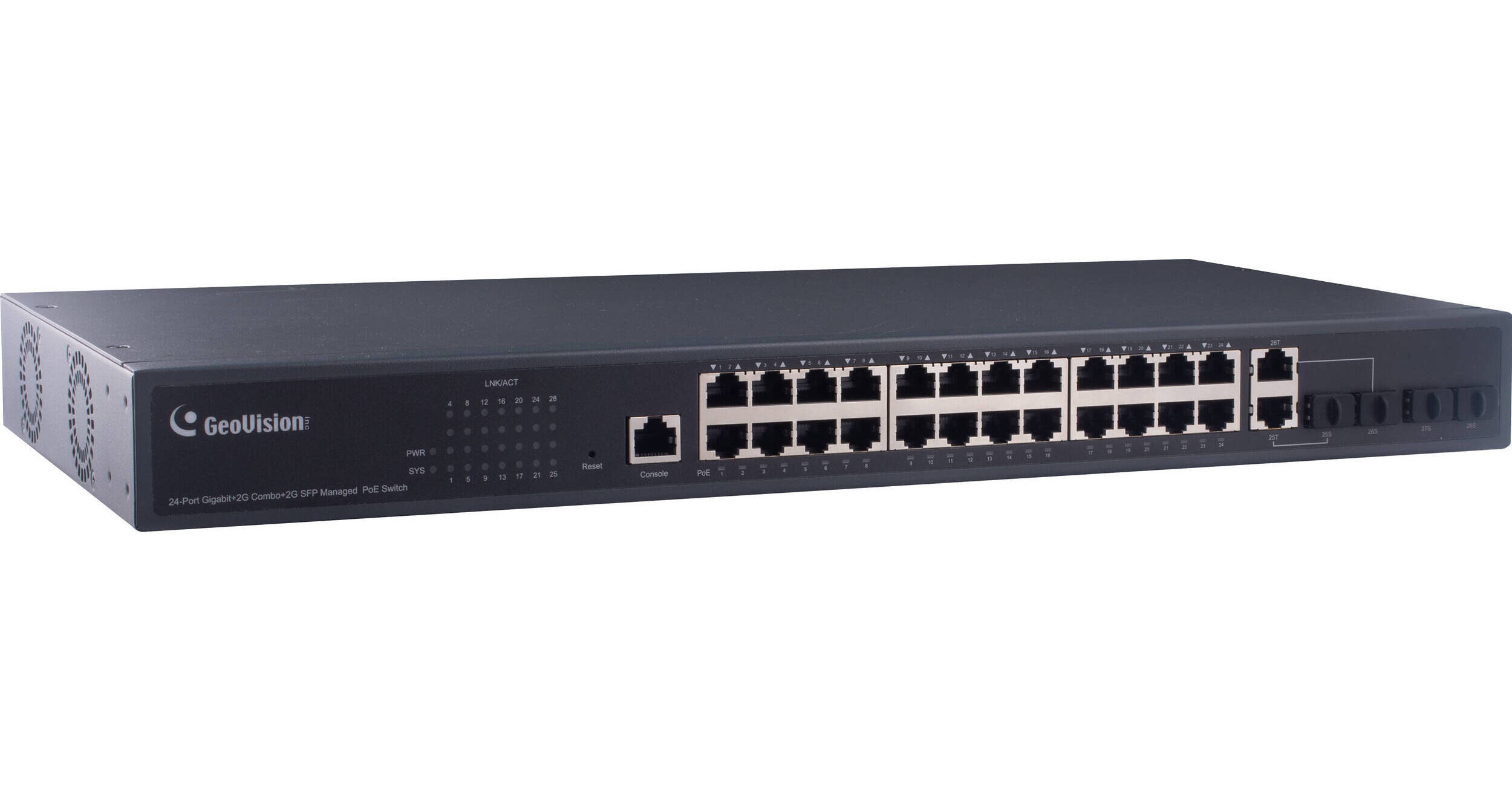 GeoVision GV-APOE2411-V2 24-Port Gigabit PoE+ 140-APOE2411-401U