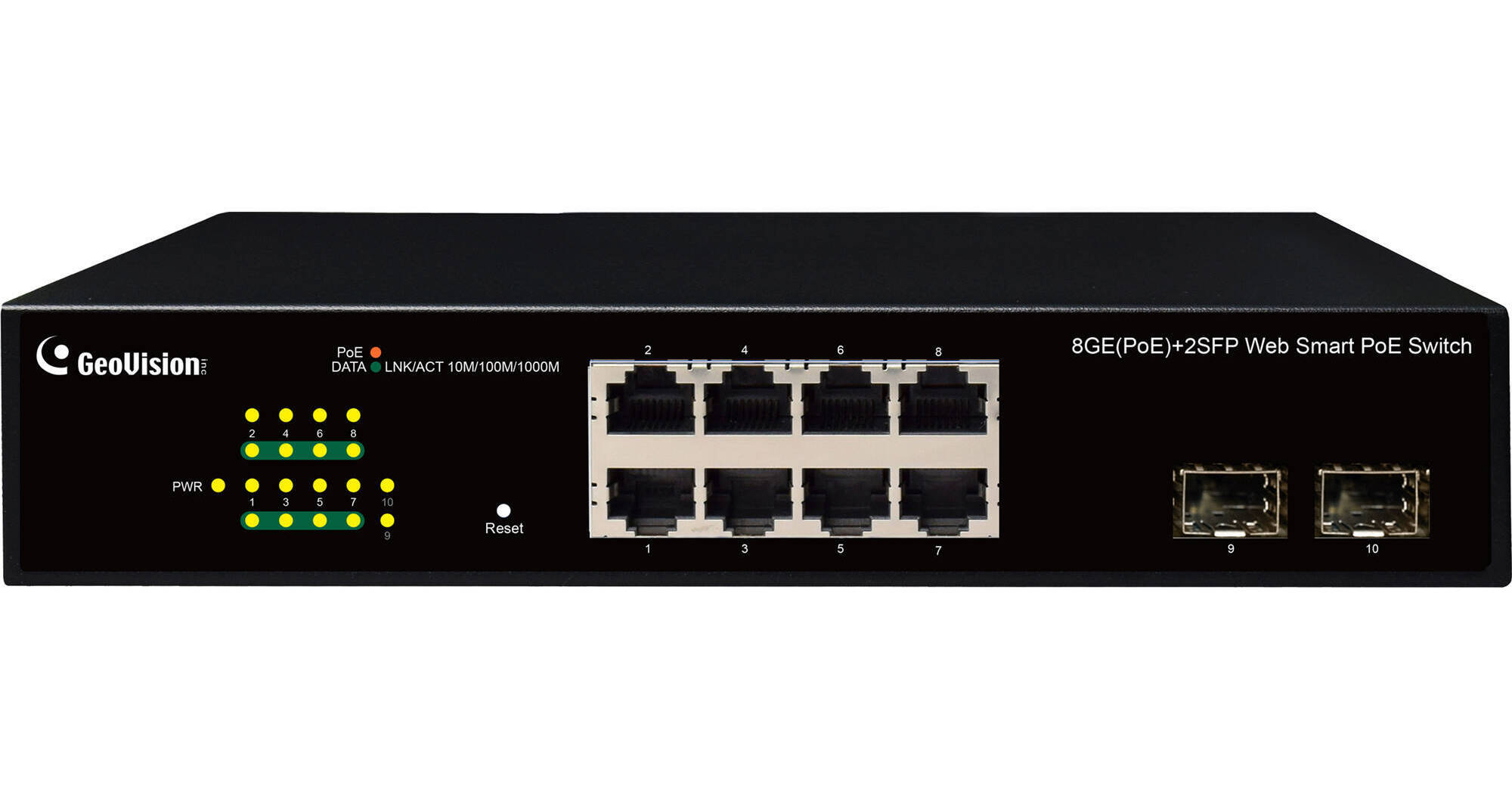 GeoVision GV-APOE081C 8-Port Gigabit PoE+ 140-APOE81C-001U B&H