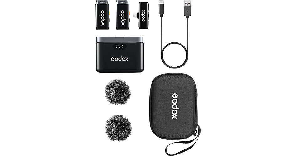 Godox WES1 2-Person Wireless Microphone System WES1 KIT 2 B&H