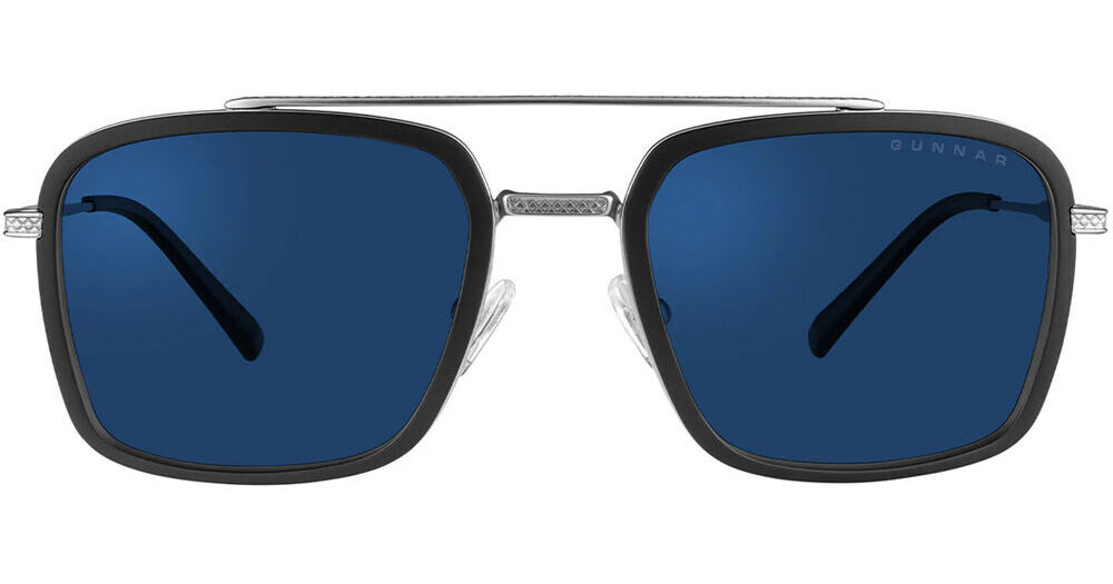 GUNNAR Barron Tinted Glasses (Silver Frame, Sun Lens) BAR-05011