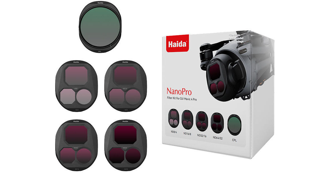 Haida NanoPro CPL/Split ND 5-Filter Kit for DJI Mavic 4 Pro