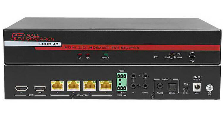 Hall Technologies 4-Channel HDBaseT Sender ECHO-4S B&H Photo
