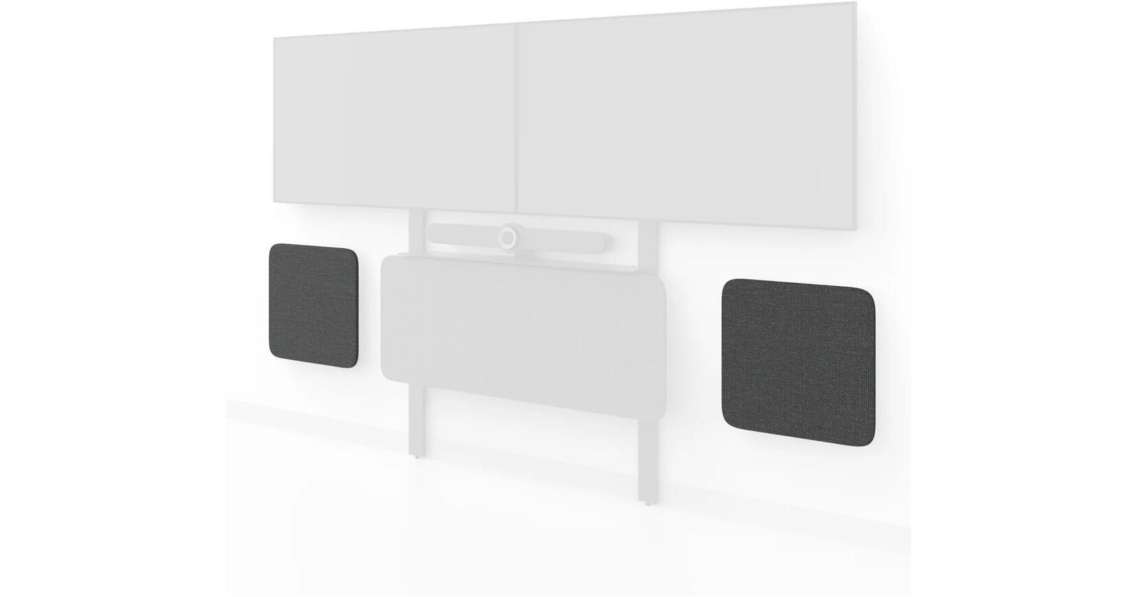 Heckler ADA Panel (Pair, Black Gray, 20 x 20") H808-BG B&H Photo