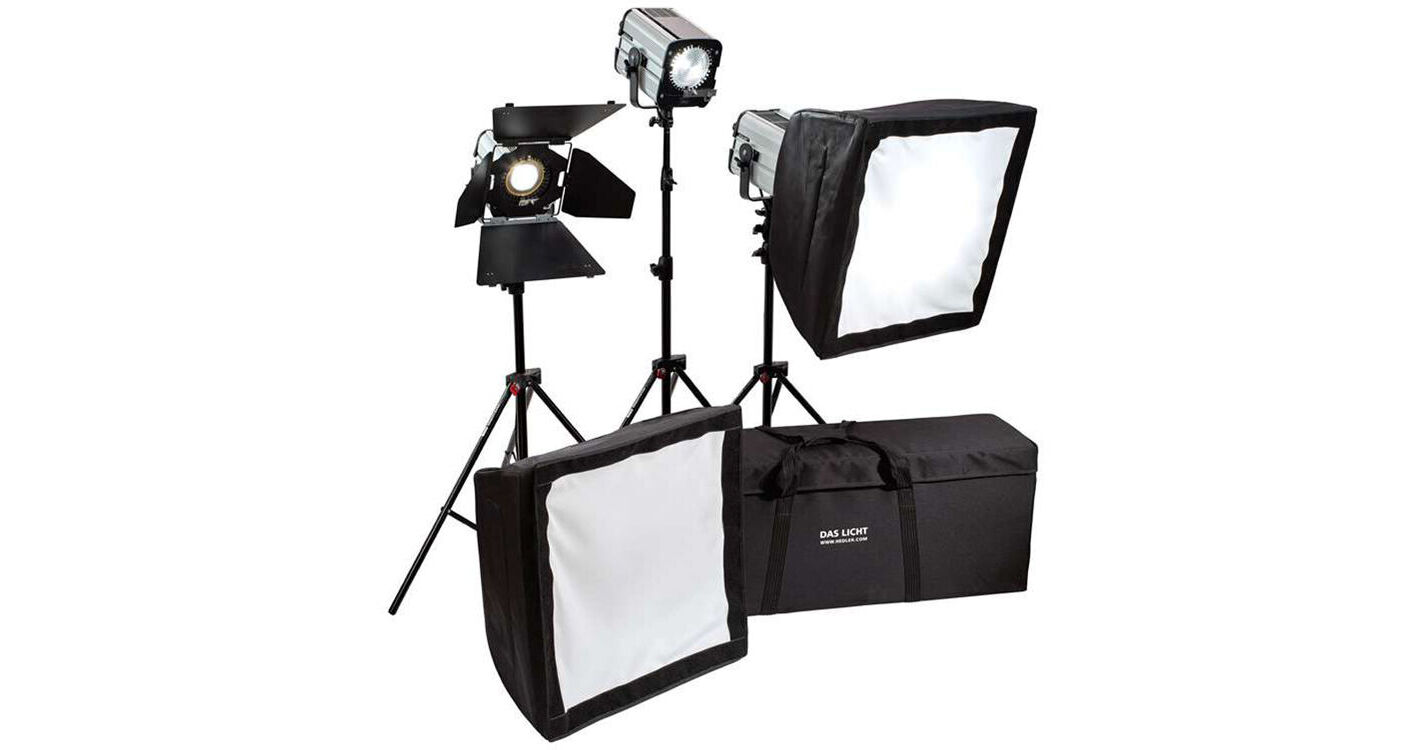Hedler Daylight LED Video Pro Kit with Softboxes and 50051 B&H