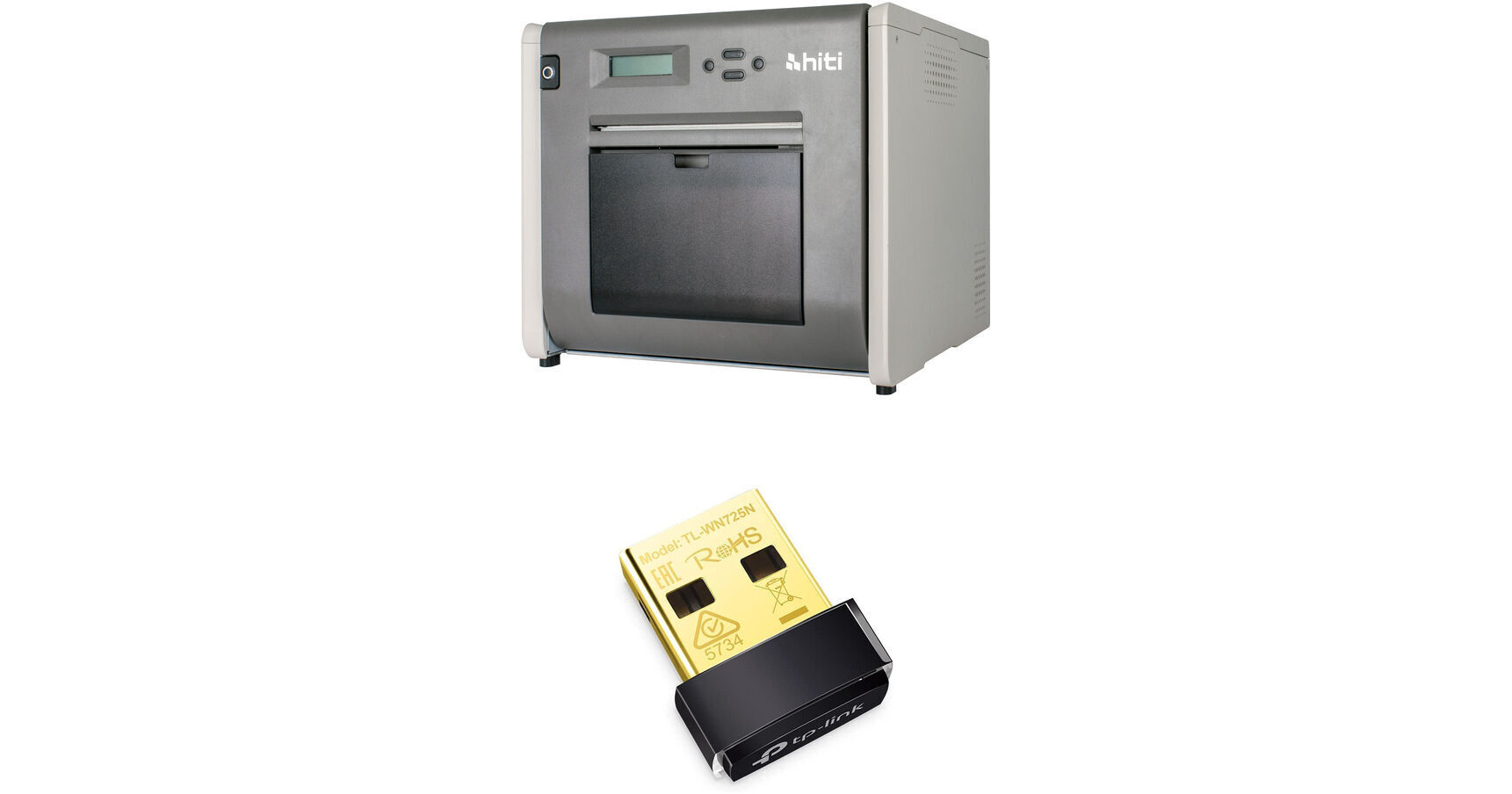 HiTi P525L Photo Printer with TL-WN725N Wireless N Nano USB