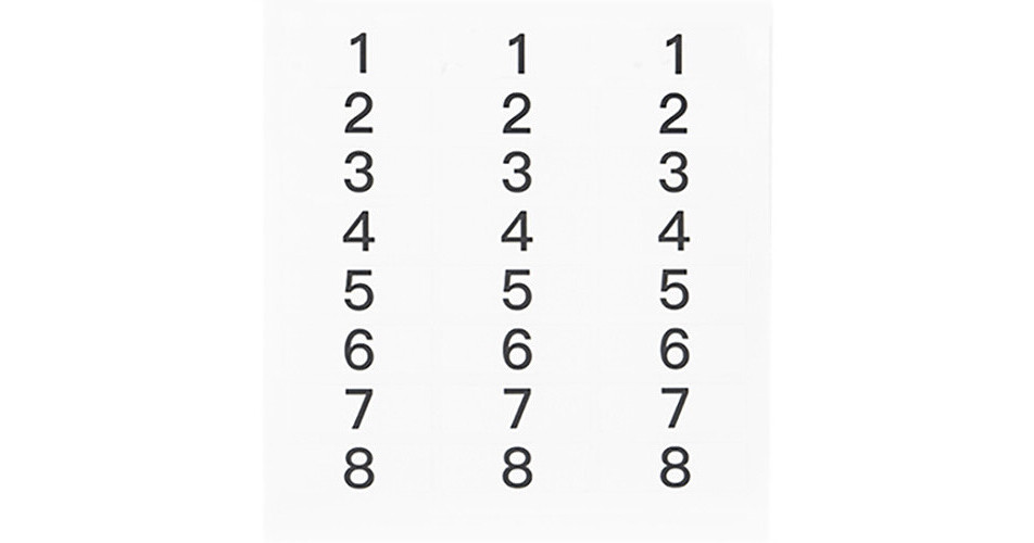 Hollyland Number Stickers for Wireless Tally System HL-NS01 B&H
