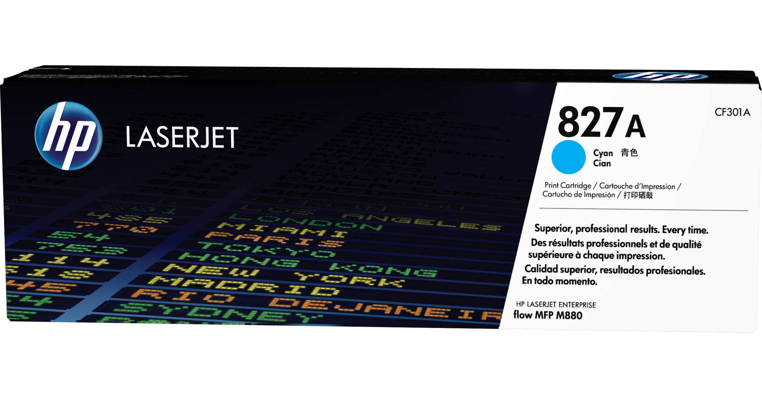 HP 827A Cyan LaserJet Toner Cartridge CF301A B&H Photo Video