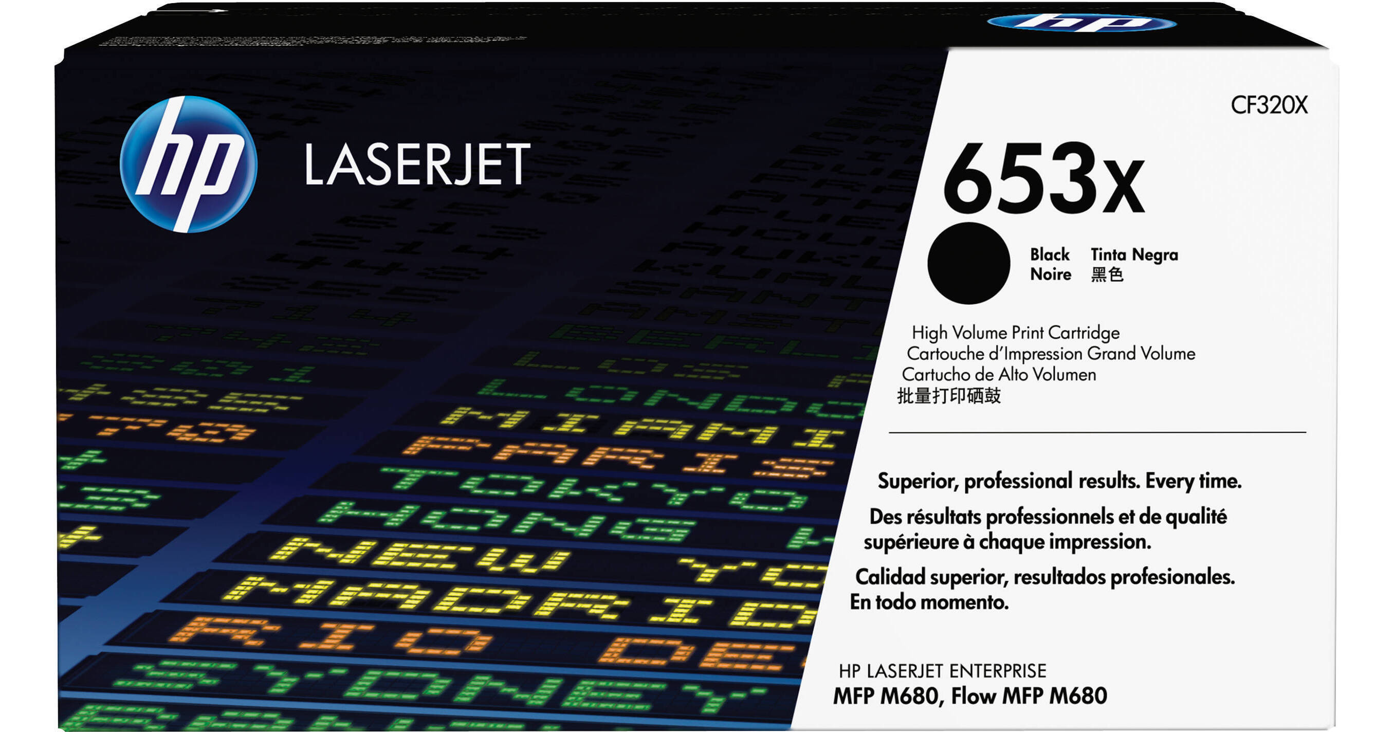 HP 653X High Yield Black LaserJet Toner Cartridge CF320X B&H