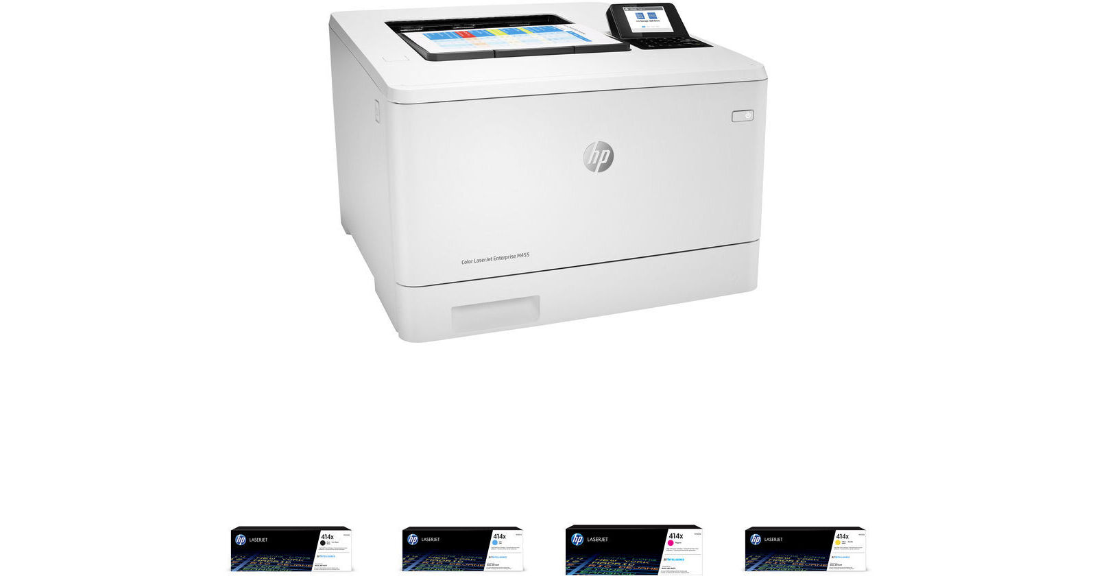 HP LaserJet Enterprise M455dn Color Laser Printer with 414X