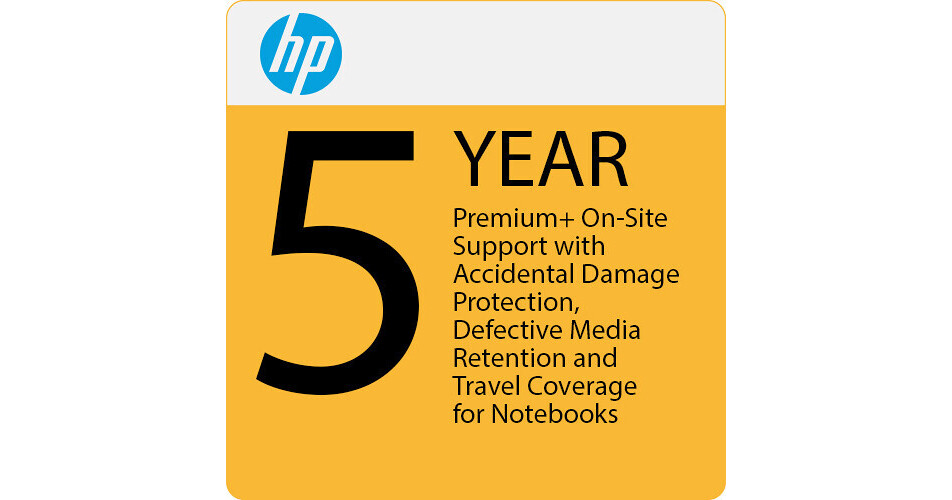 HP 5-Year Premium+ Onsite ADP DMR TRV NB U86A3E B&H Photo Video