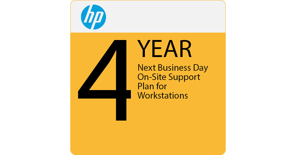HP 4-Year Next Business Day On-Site Support Plan UJ0R8E B&H