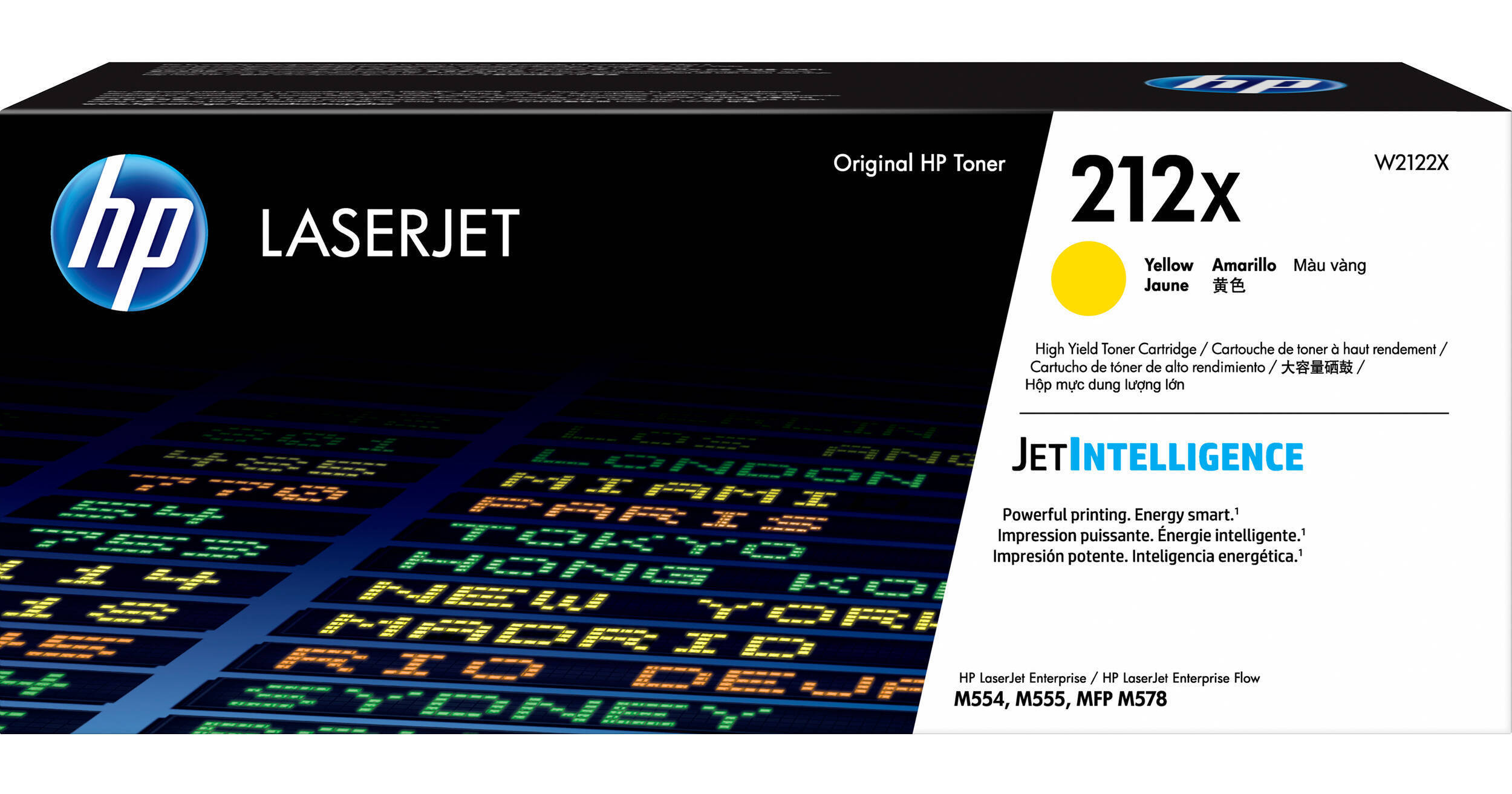 HP 212X Yellow High Yield Original LaserJet Toner W2122X B&H