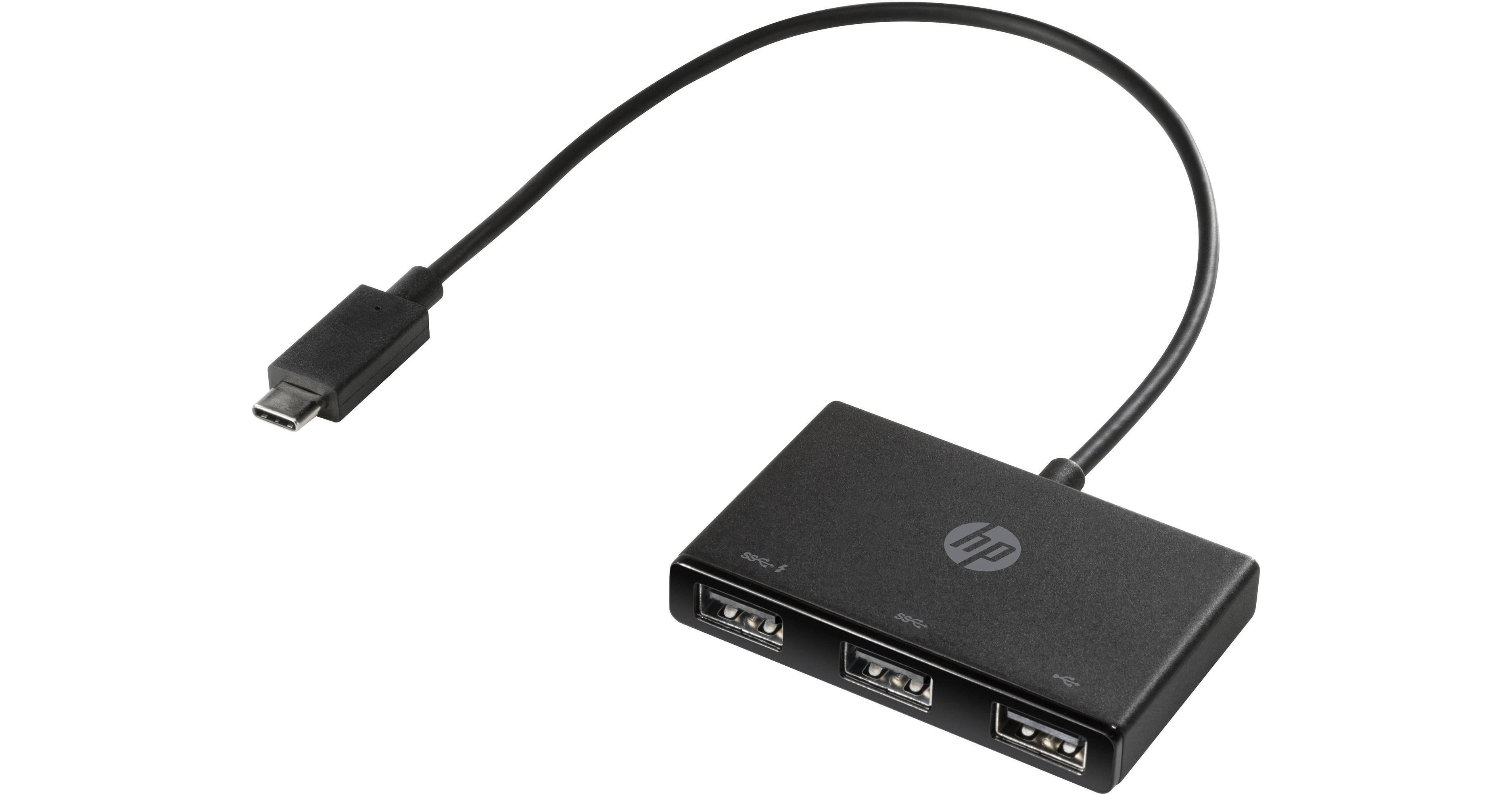 HP USB Type-C to USB Type-A Hub (Standard Buy) Z6A00AA B&H Photo