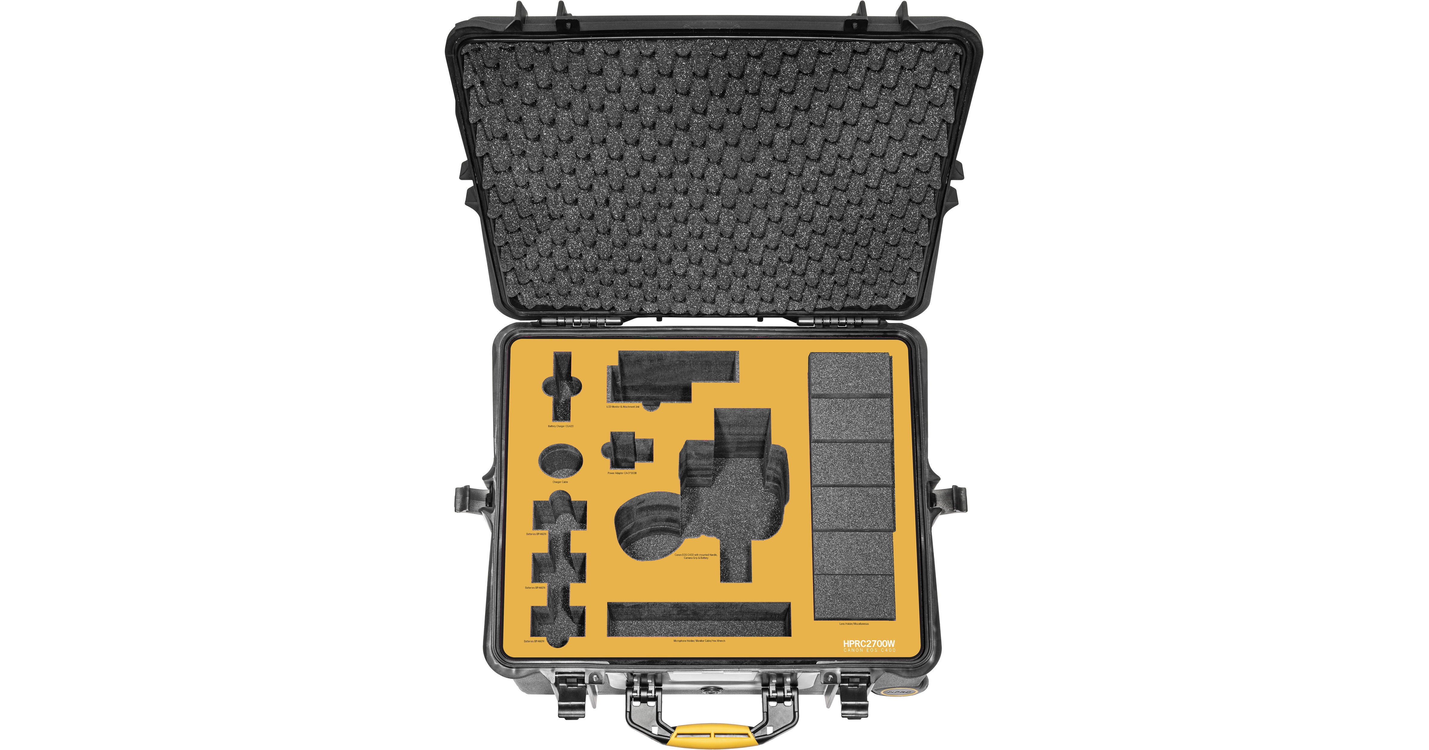 HPRC Wheeled Hard Case with Foam Insert for Can S-C400-2700W-01