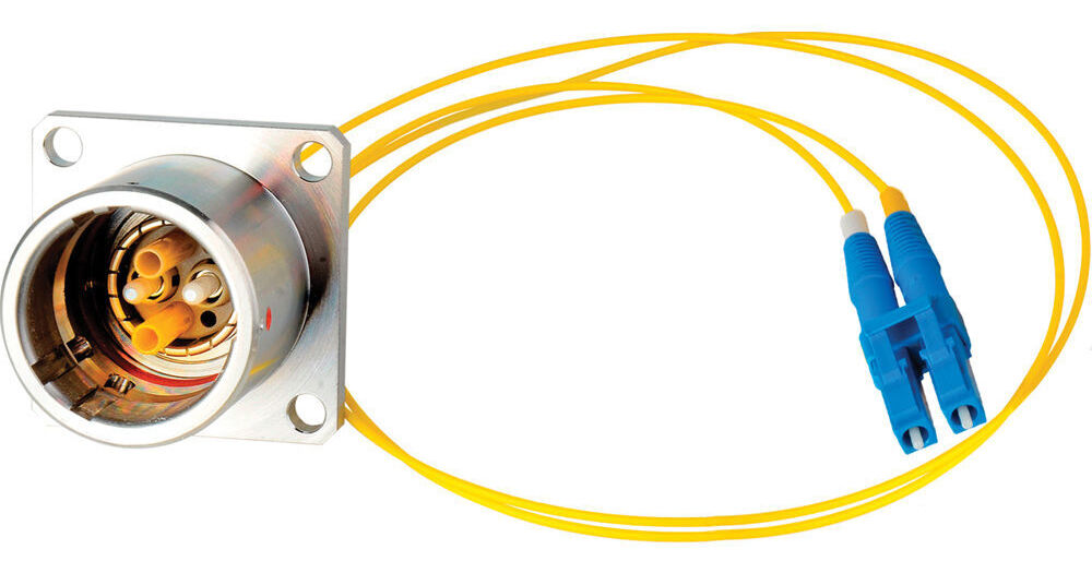 Camplex 6" Lemo EDW to Duplex LC Fiber Optic HF-EDWBI-LC-06IN