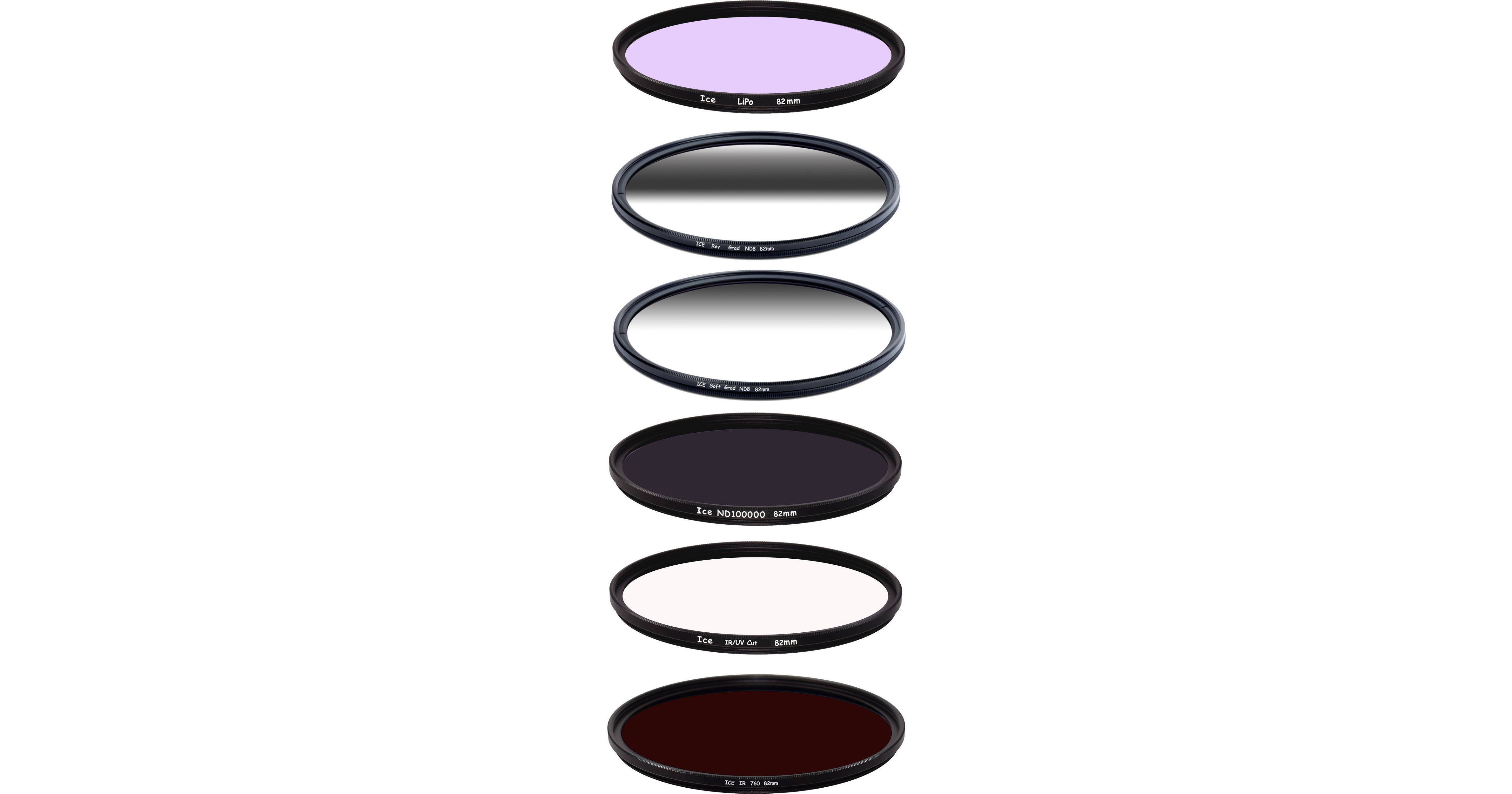 Ice 82mm Astromax 6 Filter Set with LiPo, ND100000 ICE-AMX-82