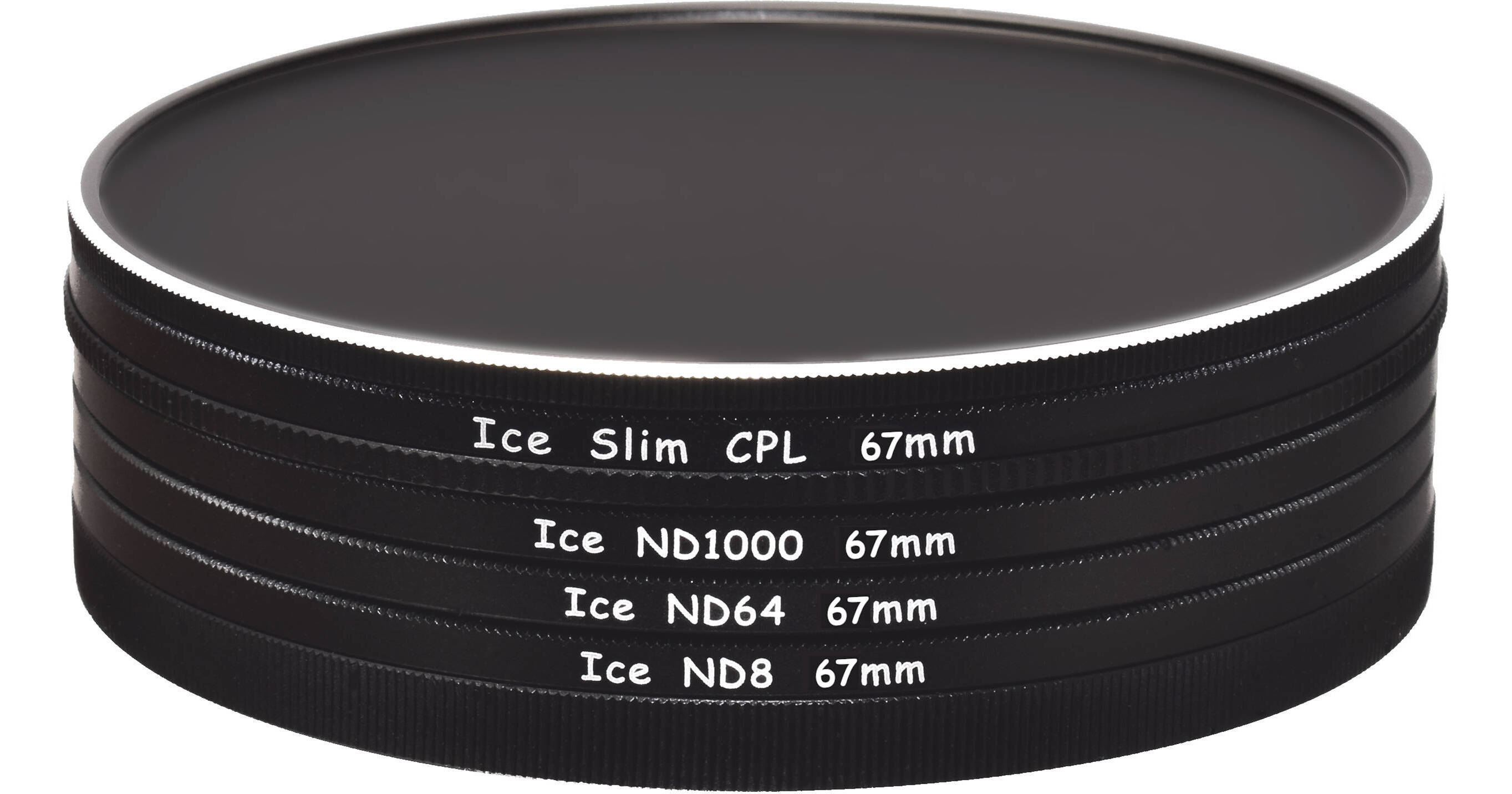 Ice 2-Filter Stack Caps with Slim CPL, ND8, ND64, ICE-NDCSC-67