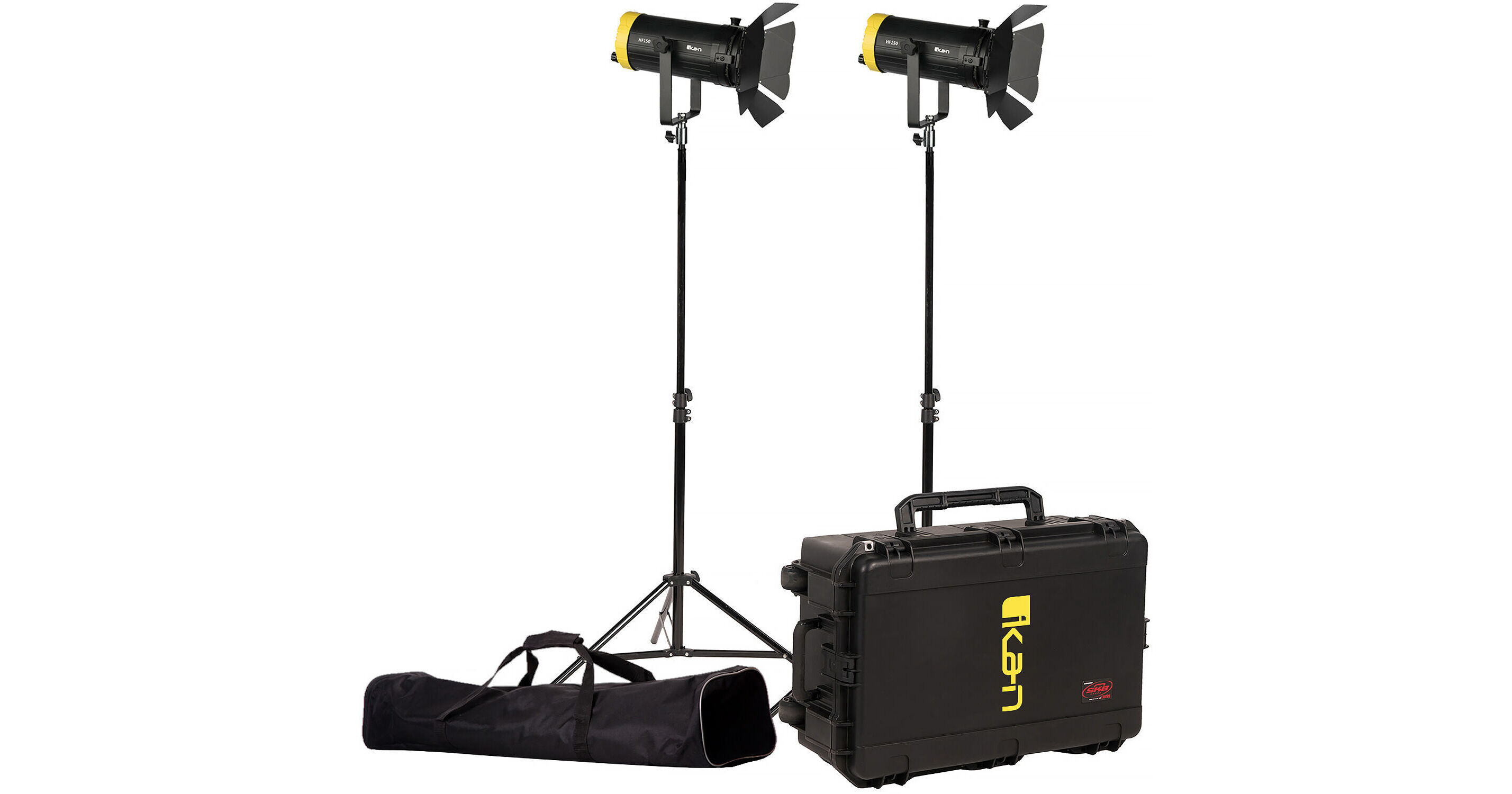 ikan Helia 150W Bi-Color LED Fresnel Light HF150B-2PT-KIT B&H