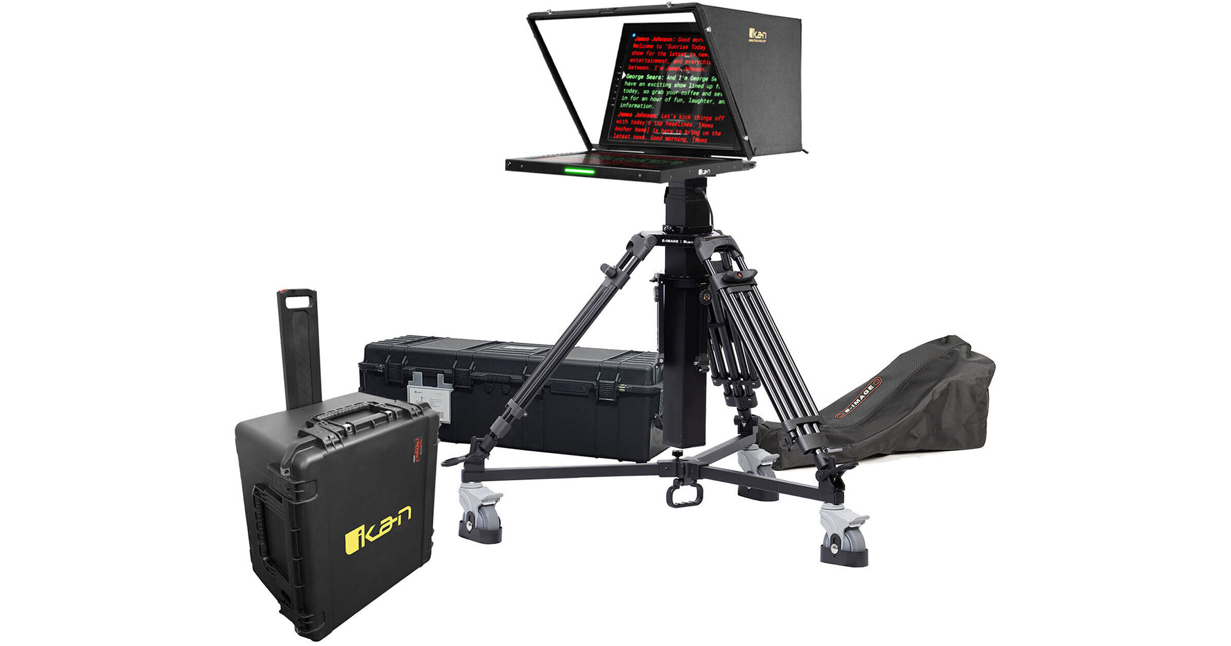ikan 19" 4:3 PTZ Teleprompter PT419-PTZ-TK-MPEDESTAL B&H Photo