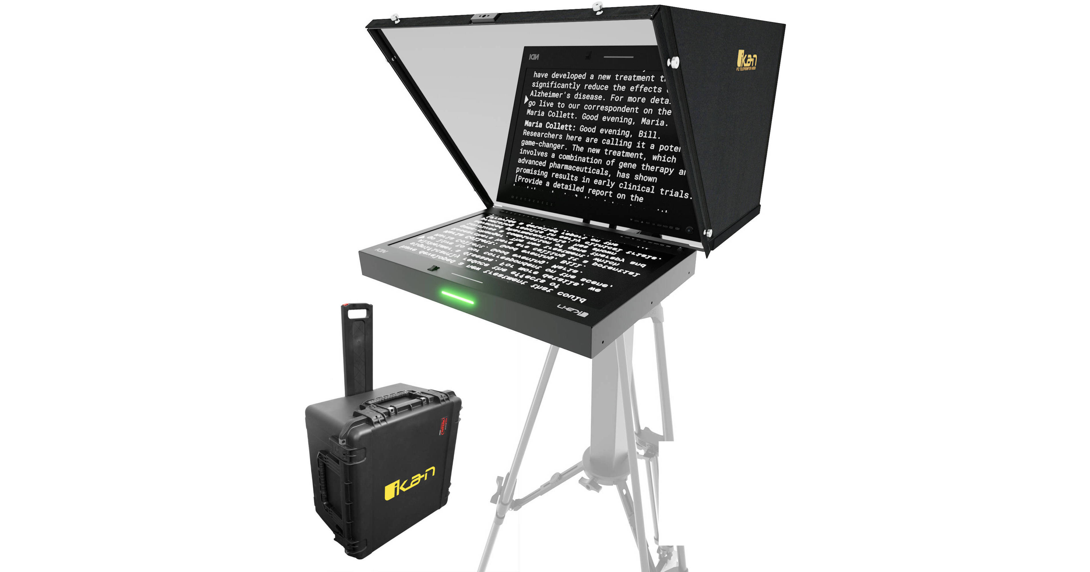 ikan Aura 19" PoE++ PTZ NDI Teleprompter PT419W-PTZ-NDI-TK B&H