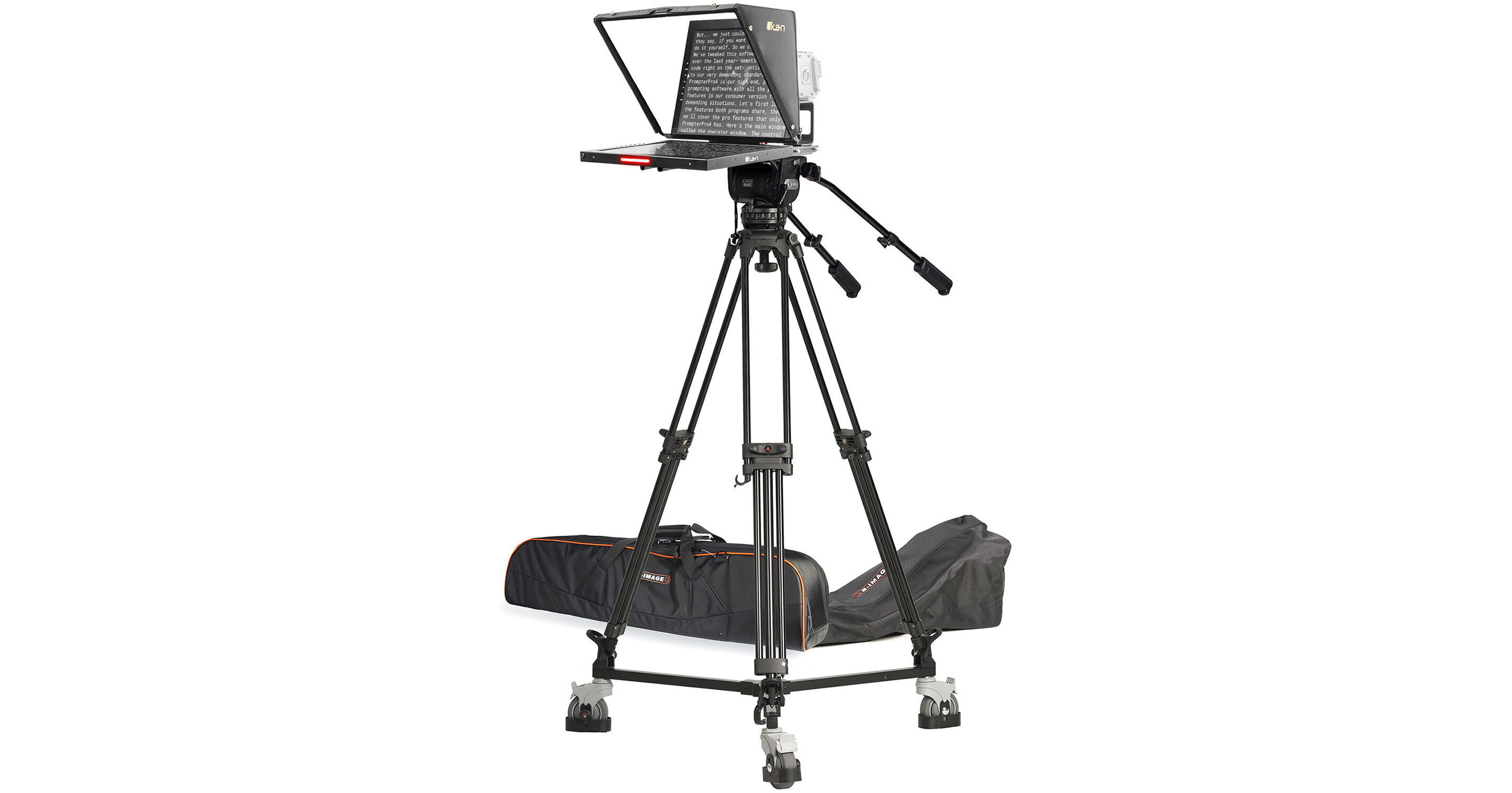 ikan 19" Widescreen Teleprompter, Tripod & Dolly PT419W-TRIPOD