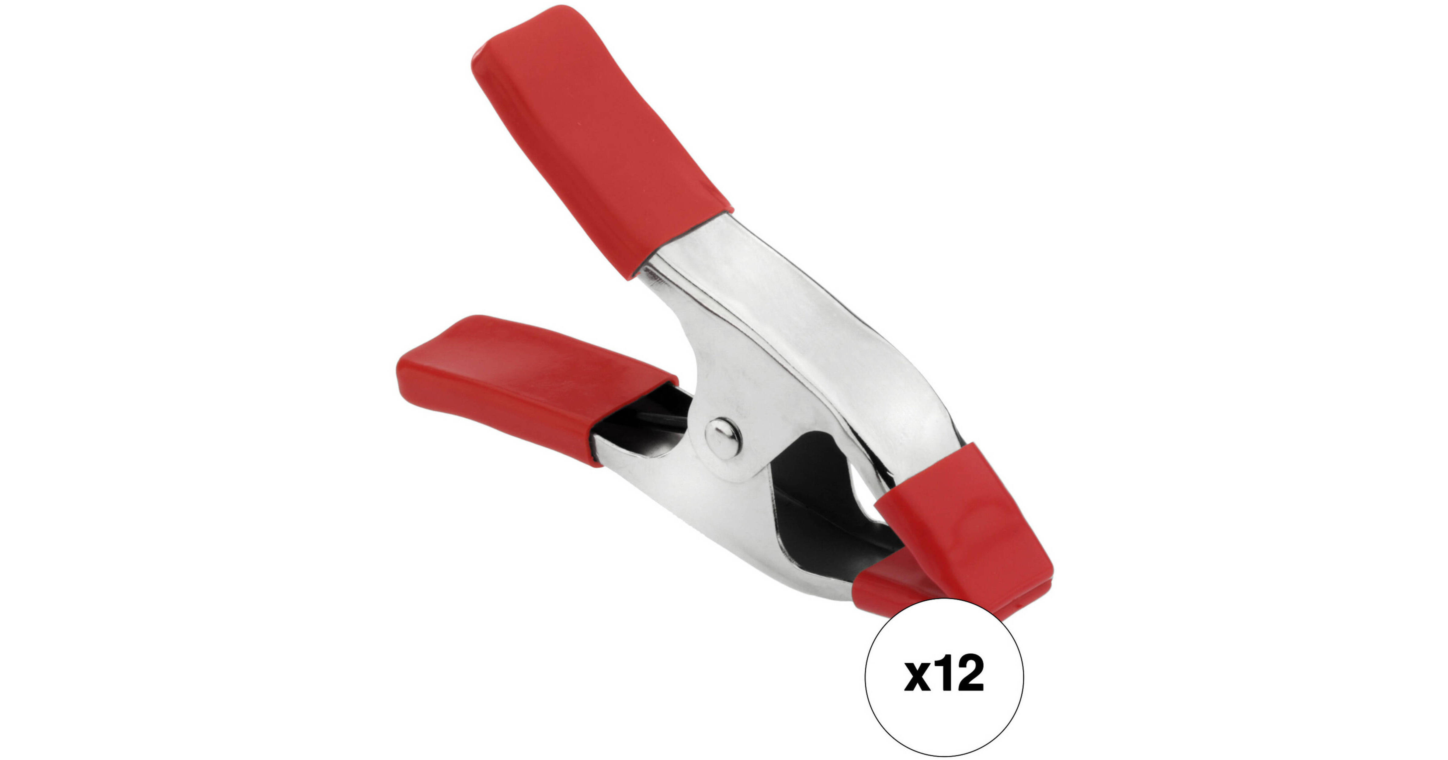 Impact 2" Steel Spring A-Clamp Kit (Red, 12-Pack) B&H Photo