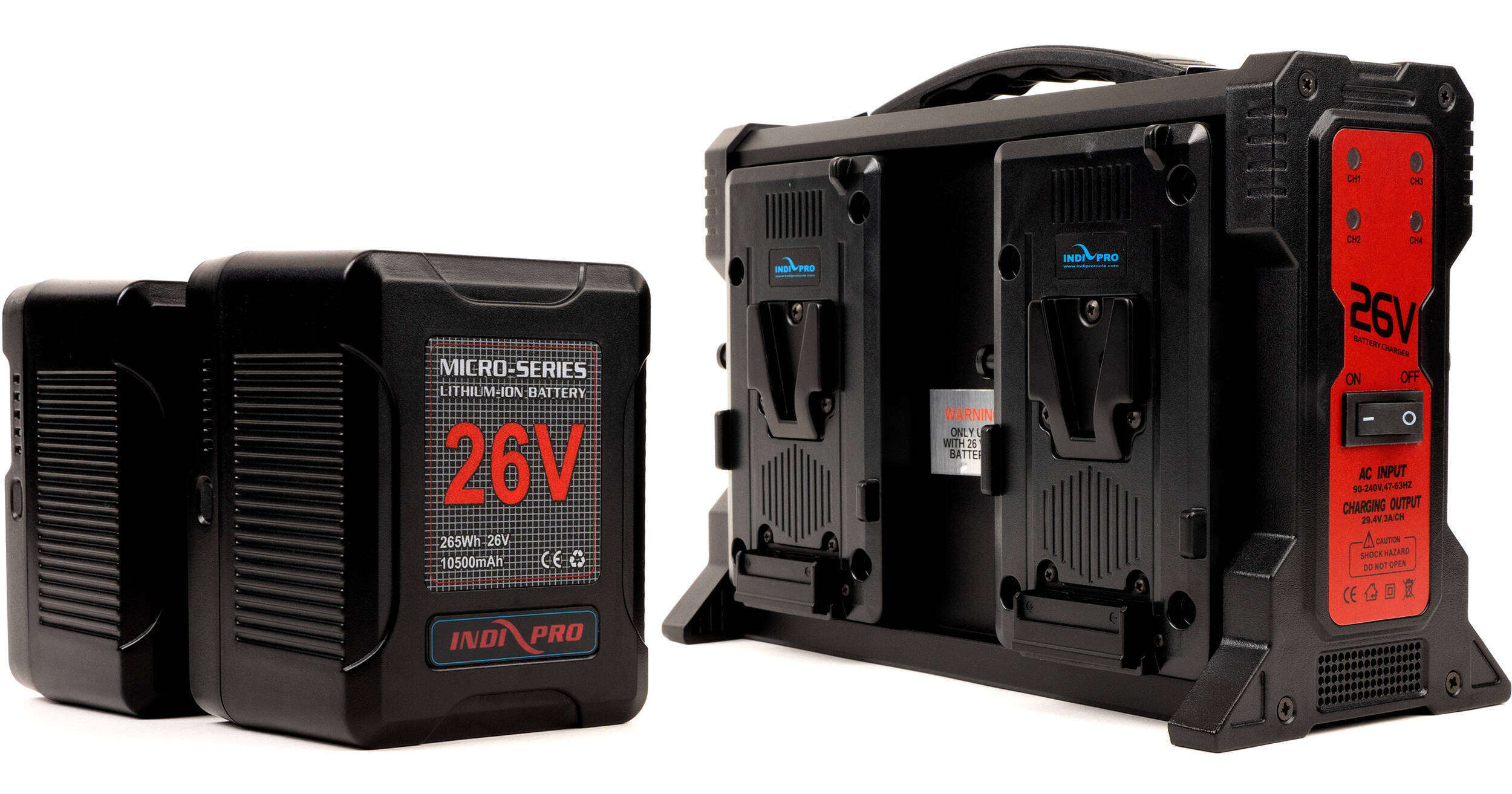 IndiPRO Tools Micro-Series 26V 265Wh Battery and Quad DVMKT26V