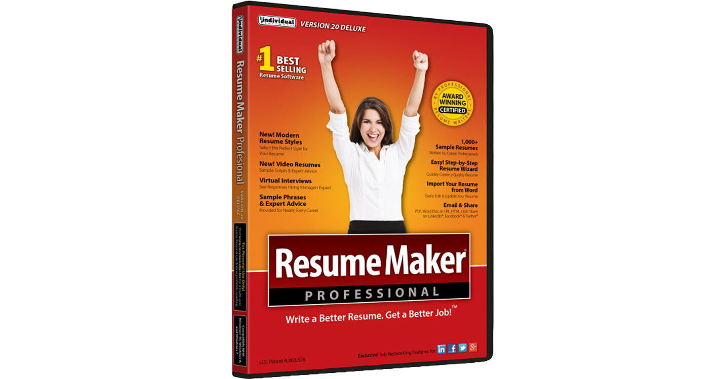 Individual Software ResumeMaker Professional Deluxe 20 ESD-R20