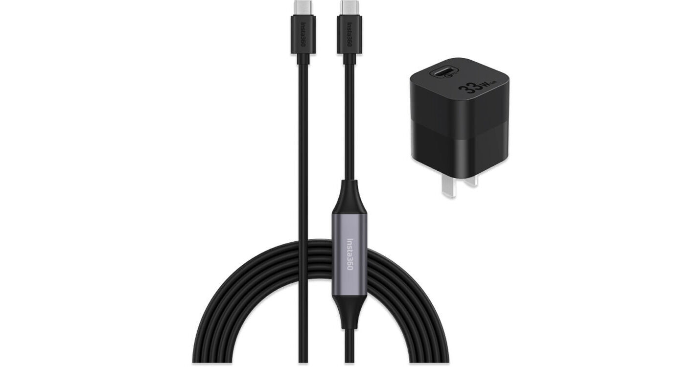Insta360 Y-Cable and Power Adapter for Wave CINSBBCB-07 B&H