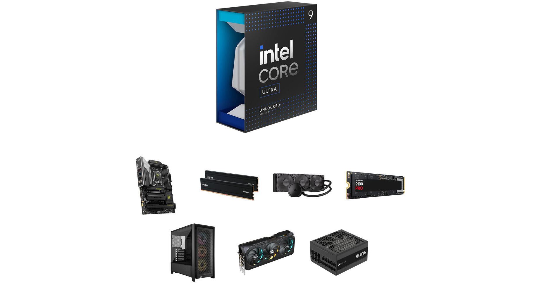 Intel Core Ultra 9 285K Mid-Tower Desktop Computer Builder's