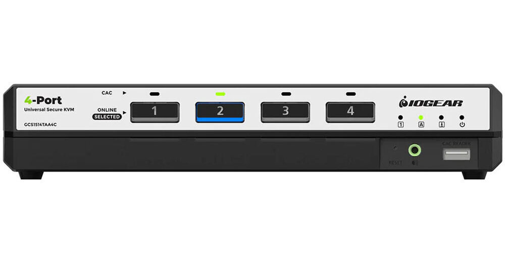 IOGEAR 4-Port Single View True Universal DP/HDMI GCS1514TAA4C