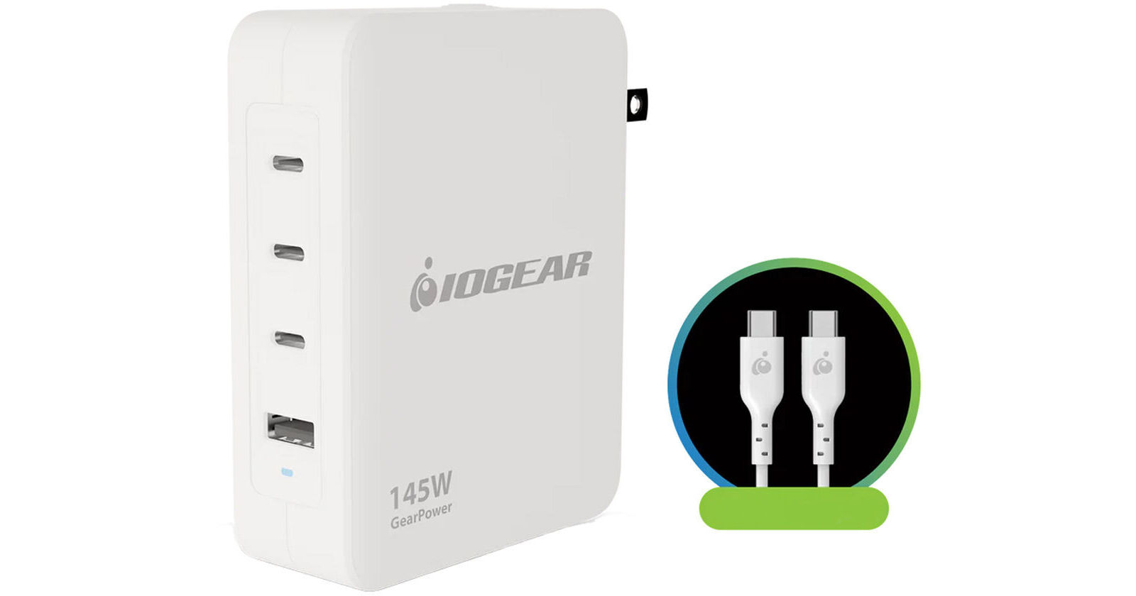 IOGEAR GearPower 145W 4-Port USB Charger GPAWC145W B&H Photo