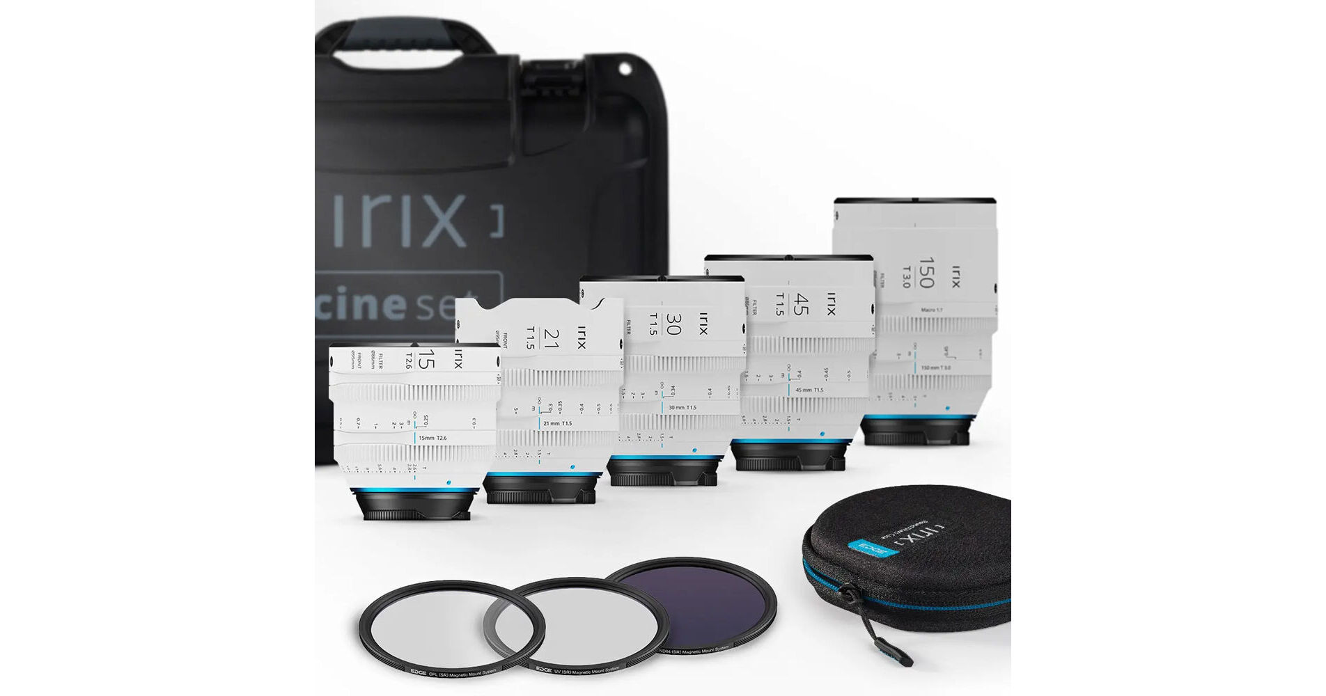 IRIX Cine 5-Lens Production Set (Sony E, White) ICPSW-SE-I B&H
