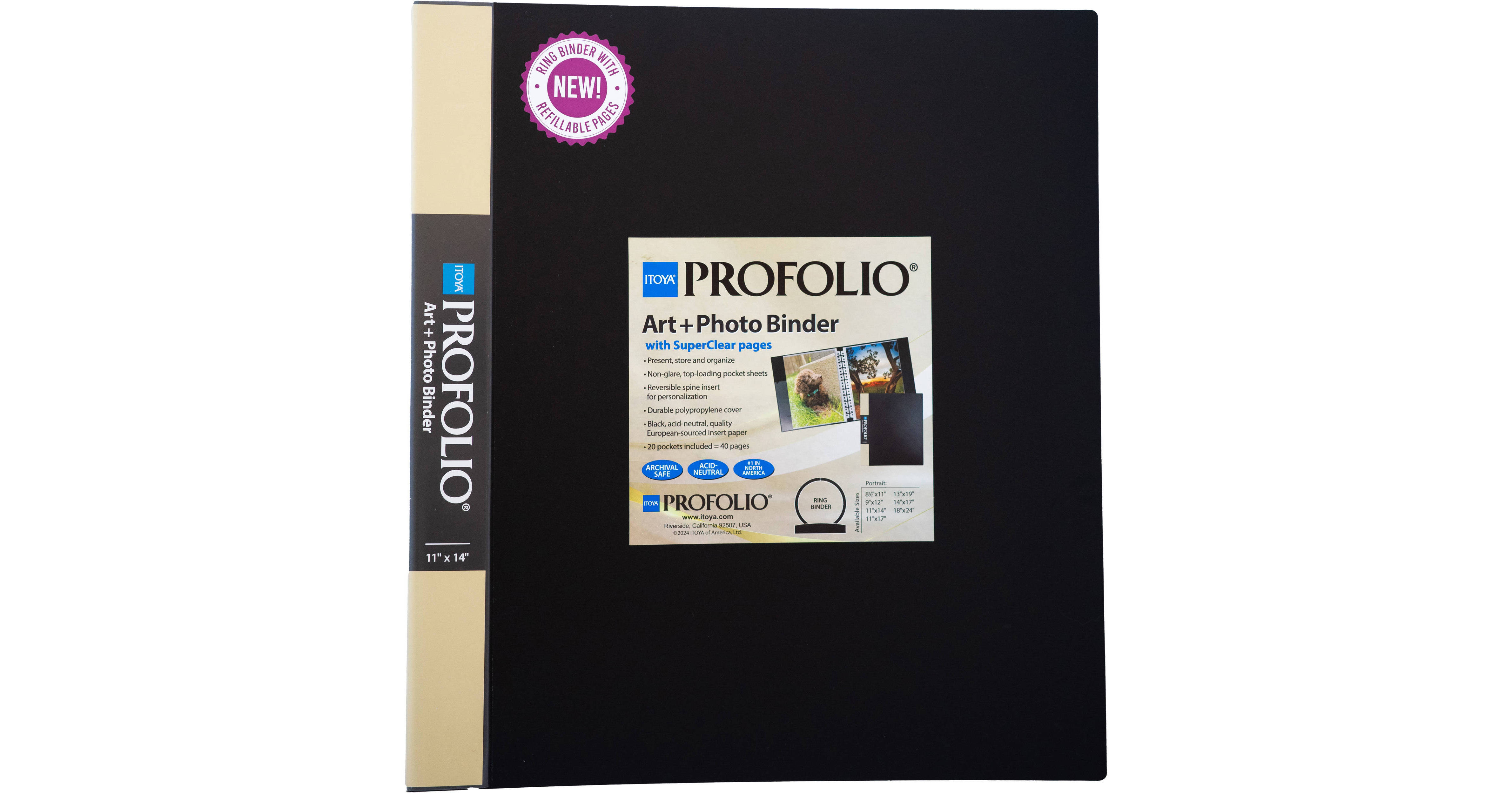 Itoya ProFolio Photo Binder (Art, 11 x 14") IB-11-14 B&H Photo