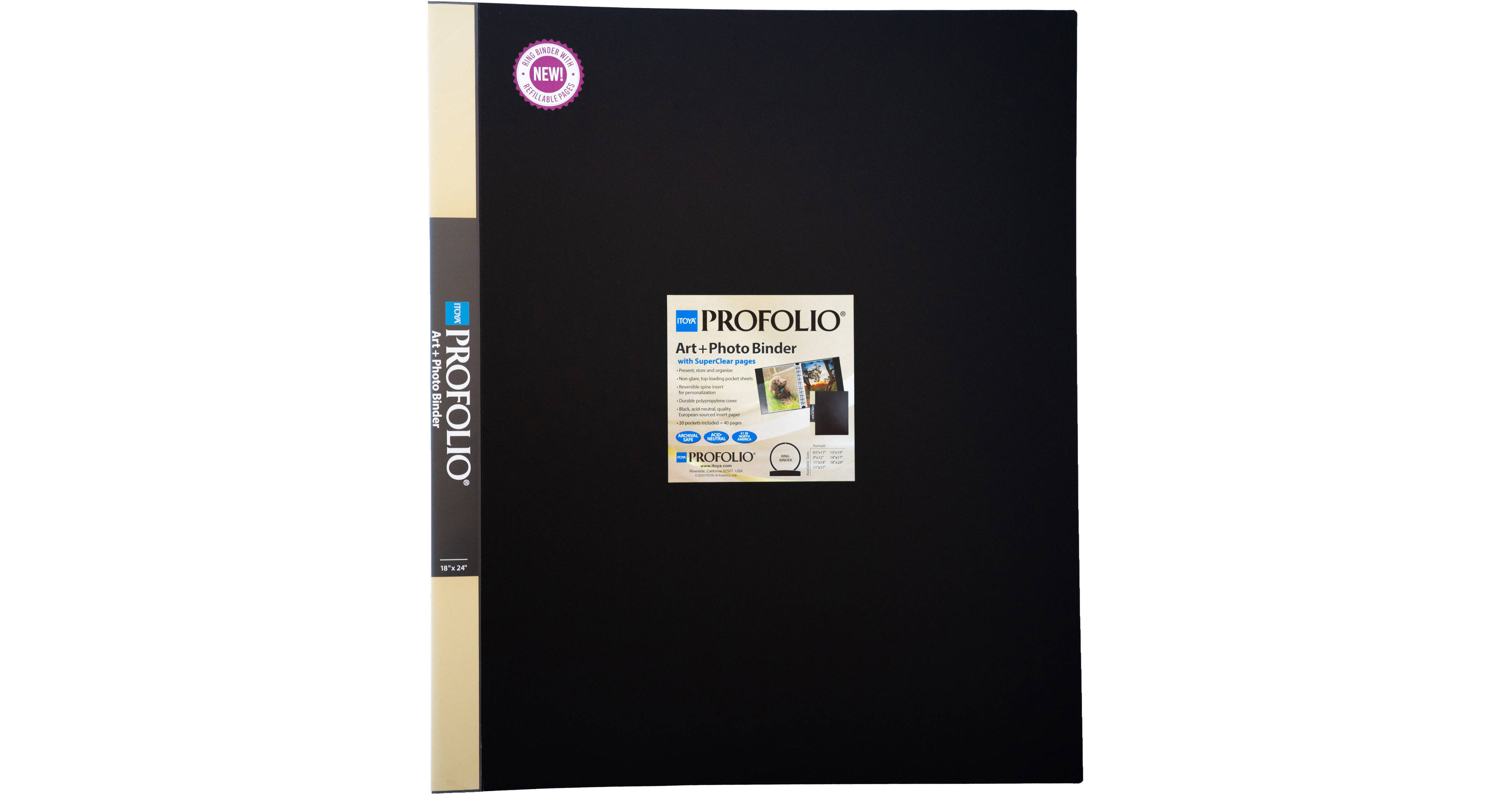Itoya ProFolio Photo Binder (Poster, 18 x 24") IB-18-24 B&H