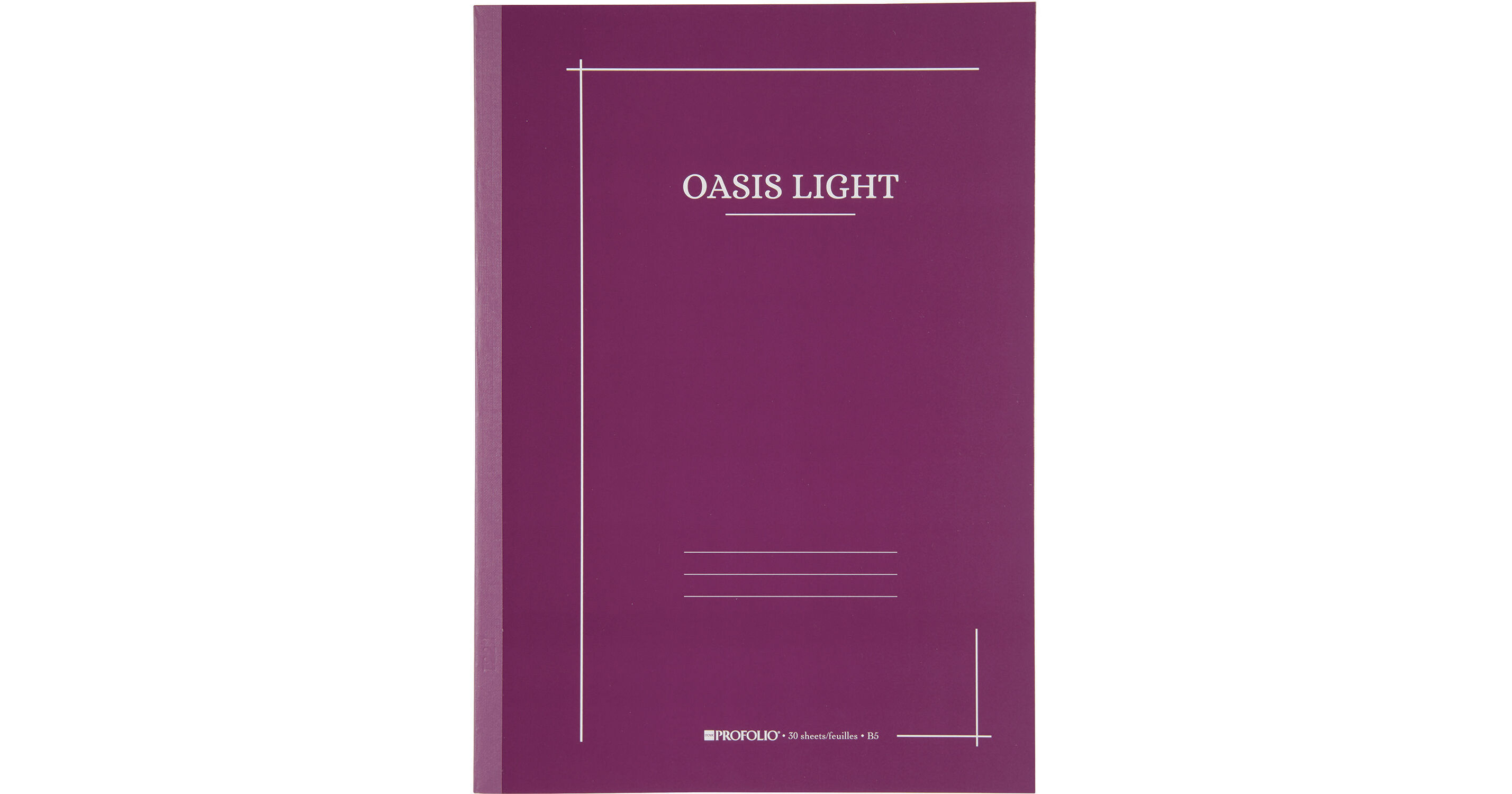 Itoya ProFolio Oasis Notebook (Purple, 7 x 9.9") OA-LG-PU B&H