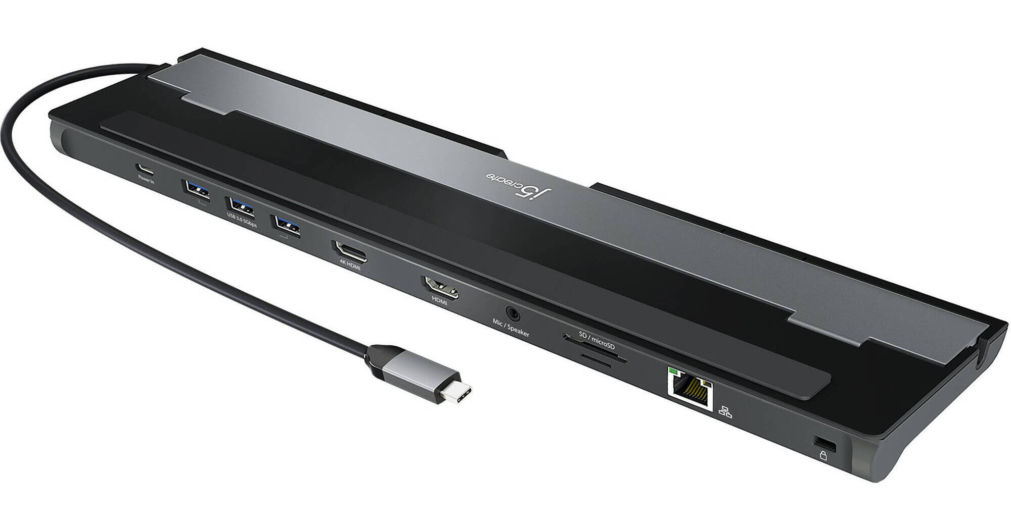 j5create USB Type-C Dual Display Docking Station JCD542 B&H