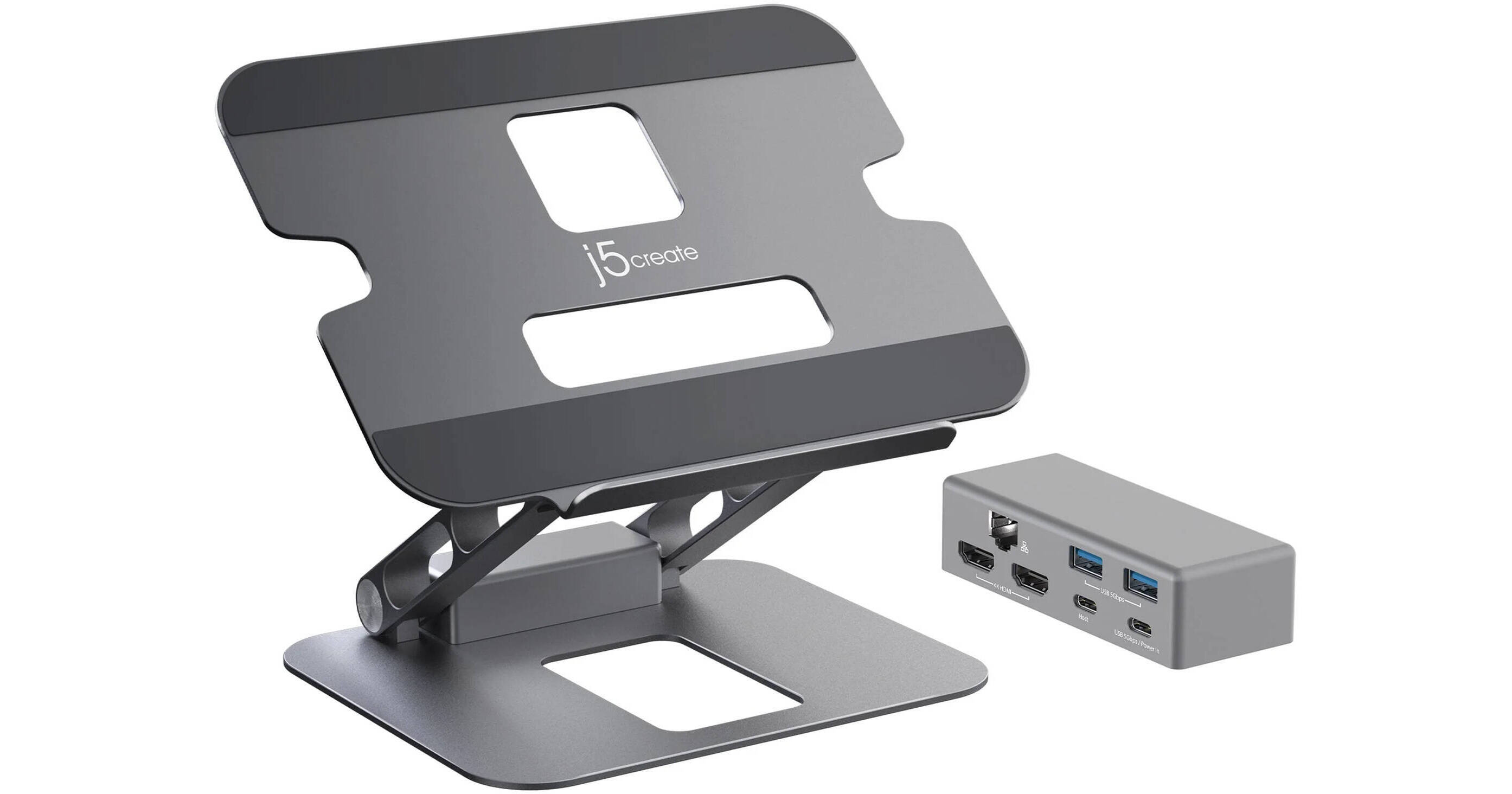 j5create Multi-Angle Dual HDMI Docking Stand JTS427 B&H Photo