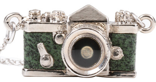 Japan Hobby Tool Miniature SLR Camera Necklace (Green) JHT9544GR