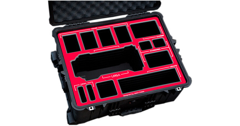 Jason Cases Hard Case with Custom Foam for Blackmagic BMURSARE