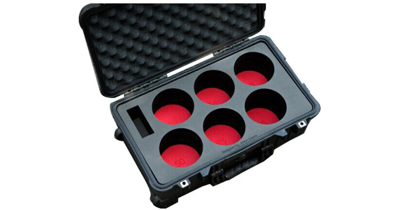 Jason Cases Hard Case with Foam Insert for Set of 6 CACNR6LCPL